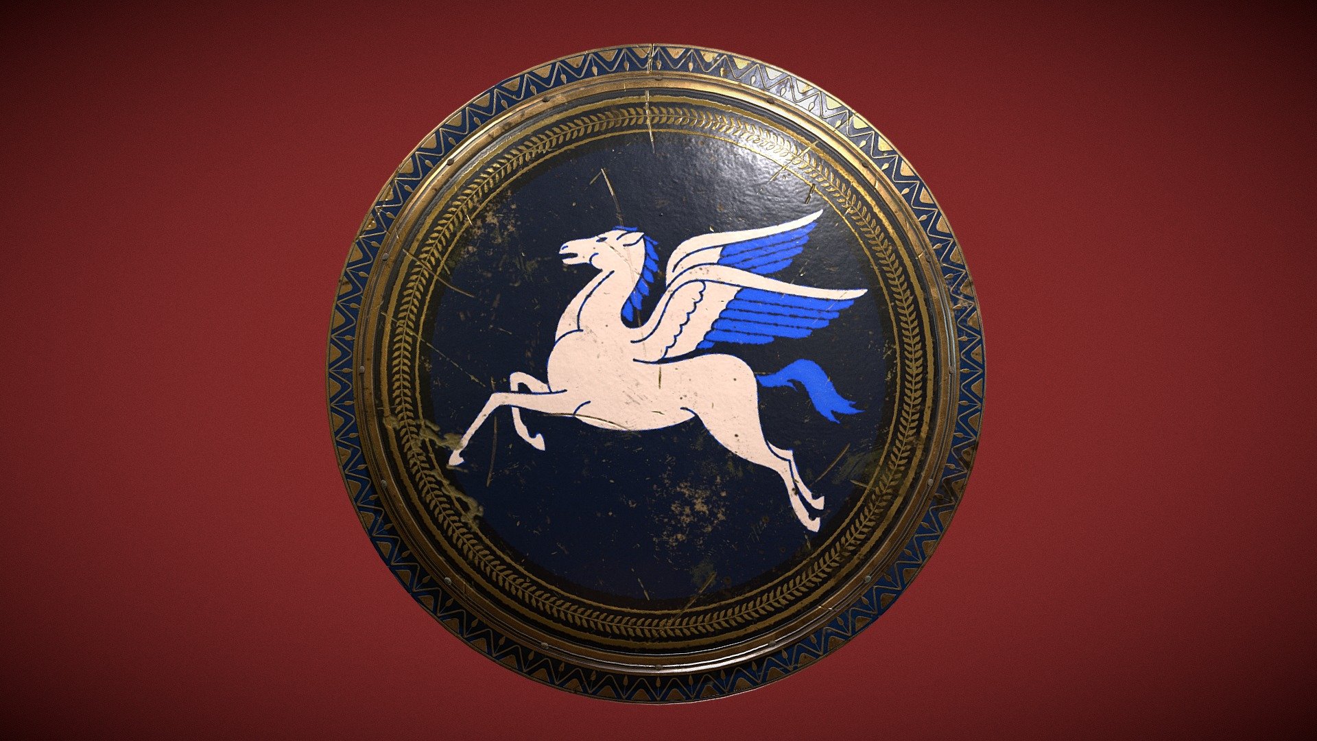Shields Hoplon - Pegaso Design - Buy Royalty Free 3D model by Canary ...
