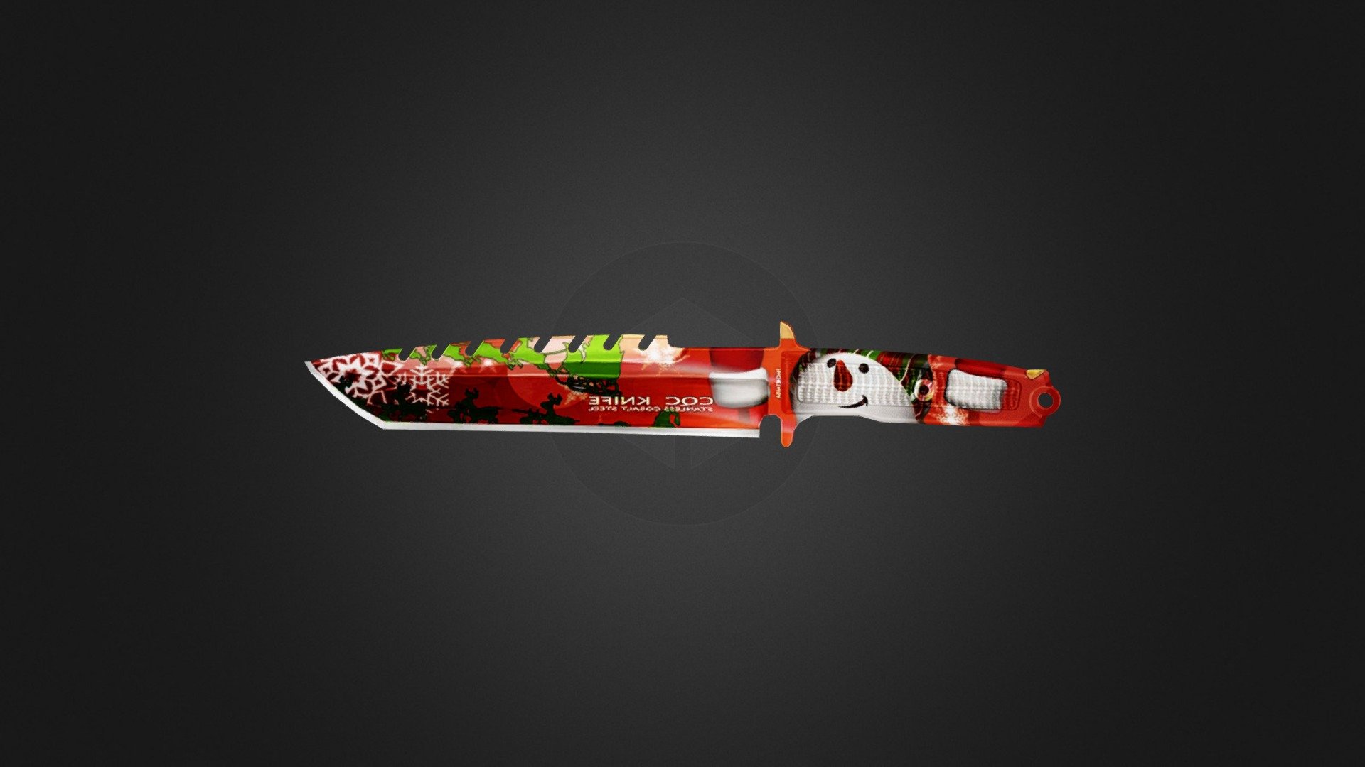 Harpoon christmas red - 3D model by Dimac [8a1a673] - Sketchfab