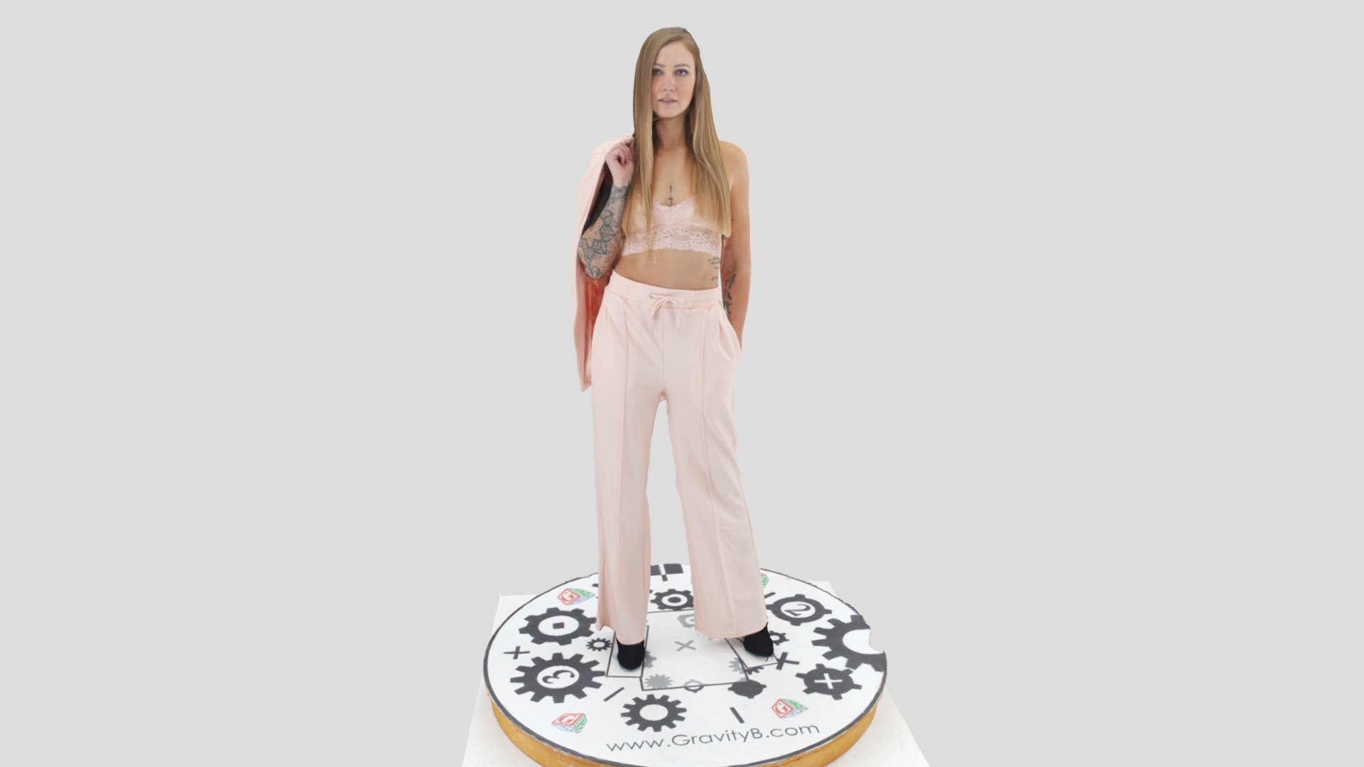 Lyndy in her favourite pink suit - 3D model by GravityB [8a1a879 ...