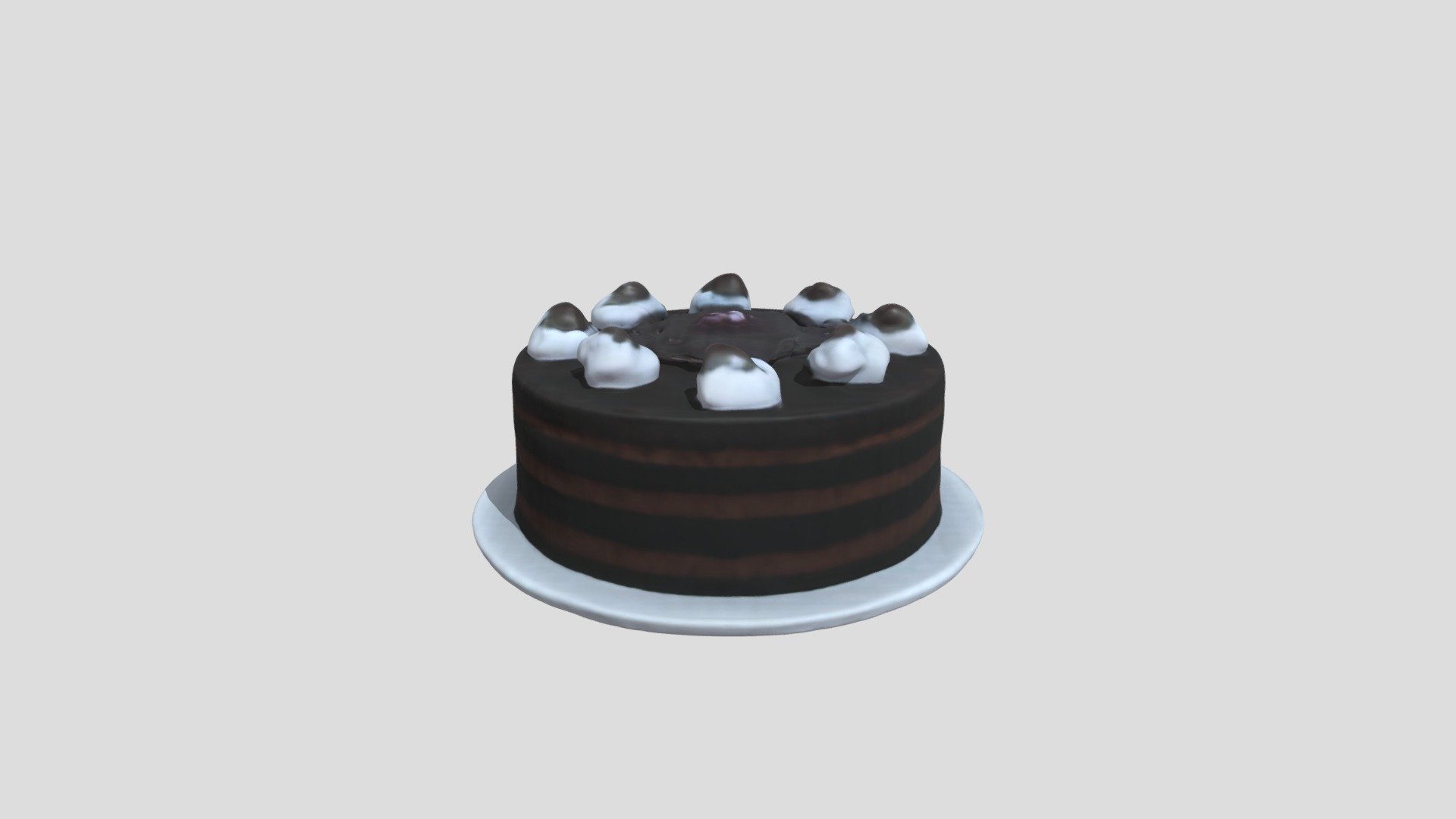 Chocolate cake - Download Free 3D model by Maxy The Creator ...