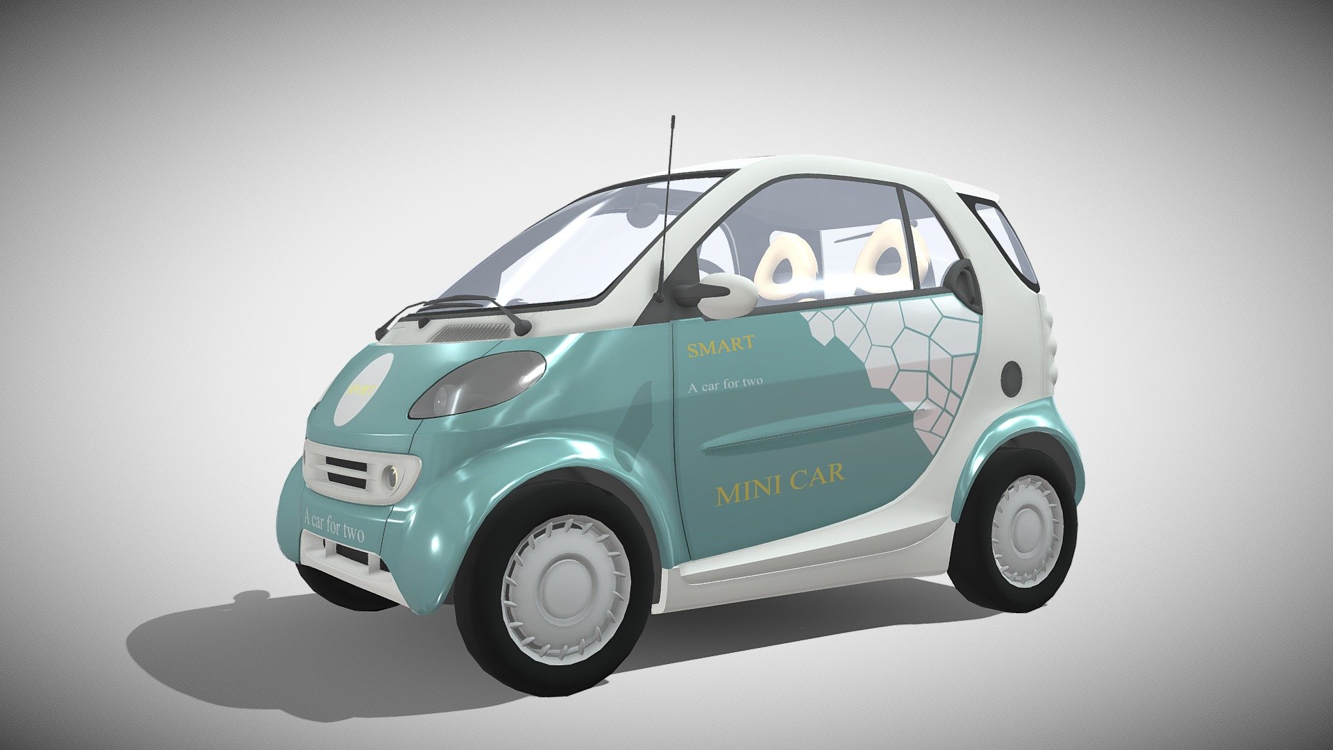 mini car low poly v02 - Download Free 3D model by Unity (shehab house ...