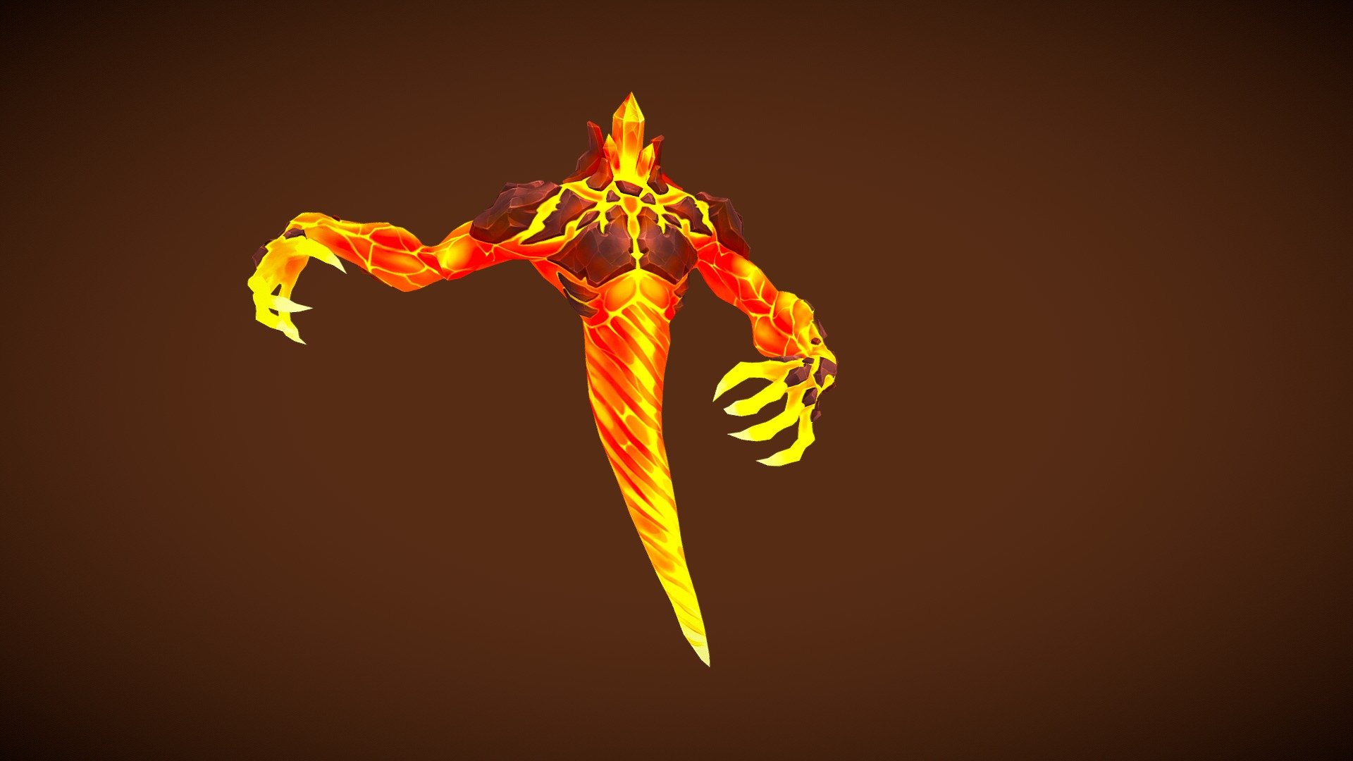 Stylized Fantasy Magma Elemental - 3D model by N-hance Studio ...