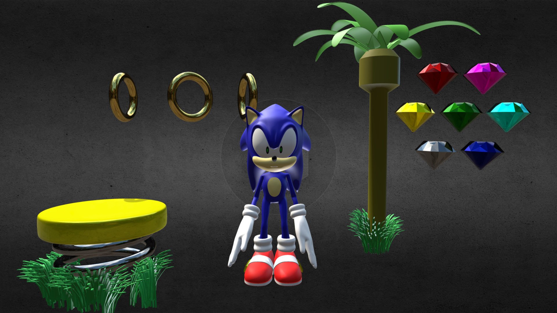 Sonic The Hedgehog - 3D model by TerryLaVeyByrd [8a1cc20] - Sketchfab