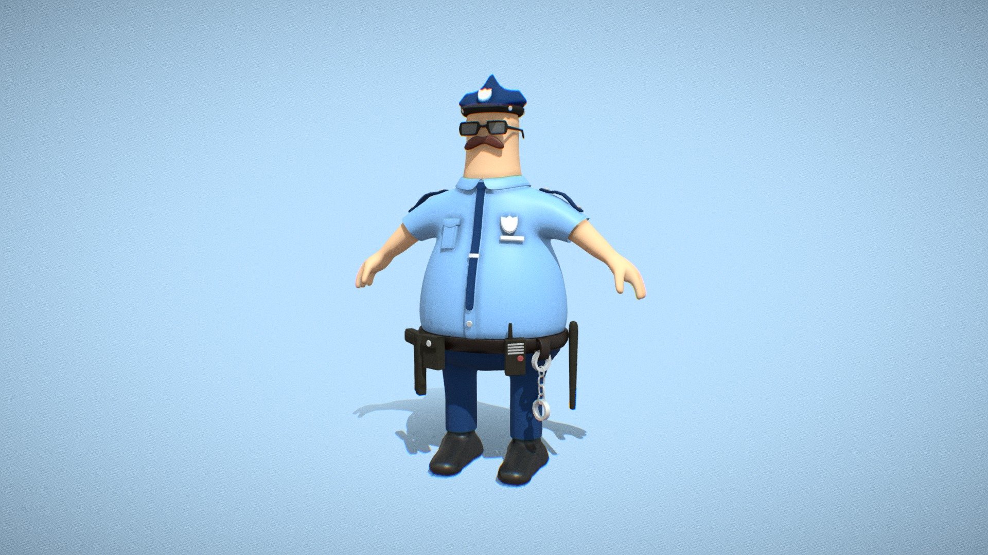 PoliceMan - 3D model by HSU, CHE-CHENG (@user46972) [8a1d68b] - Sketchfab
