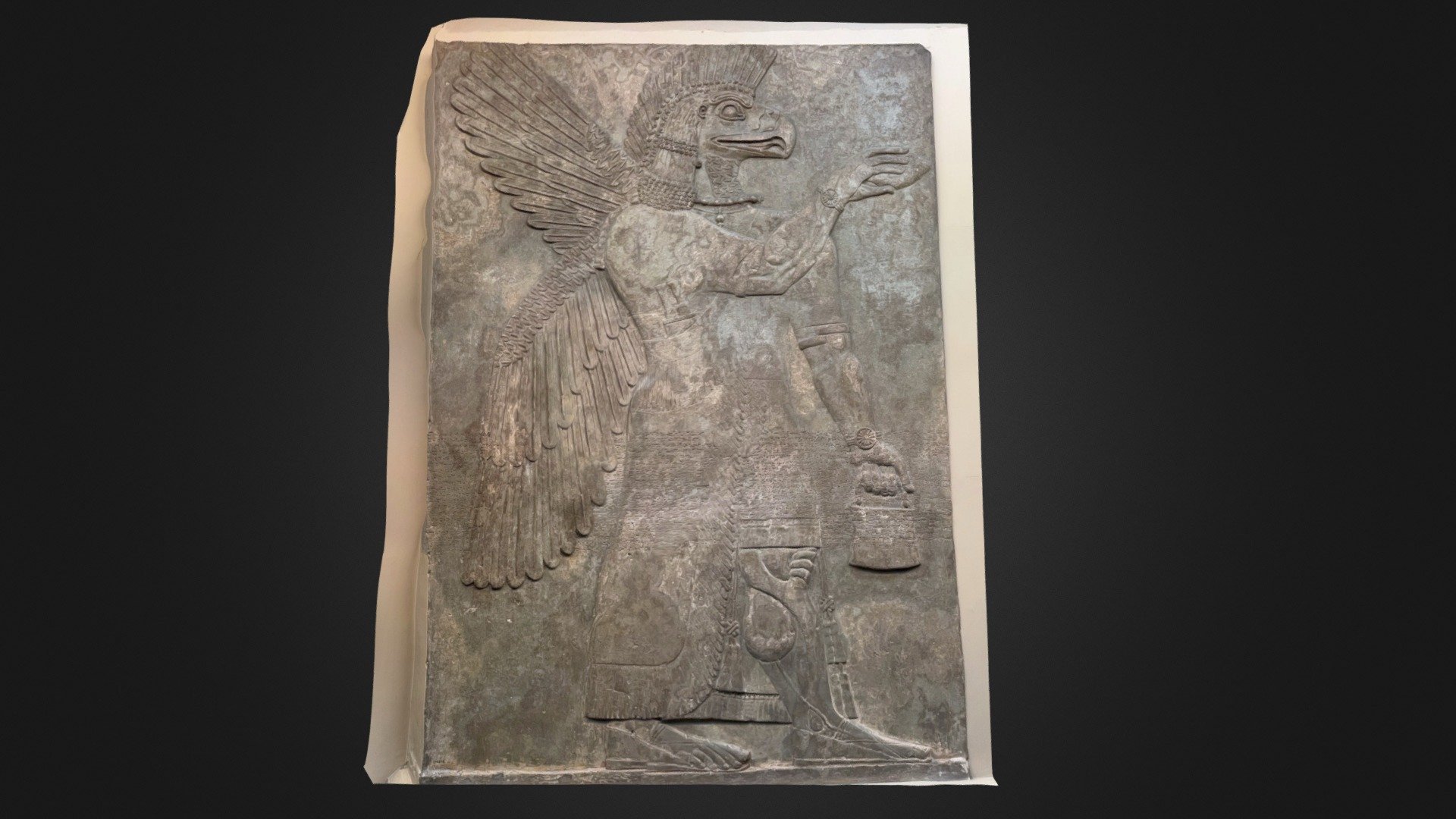 Eagle-headed Protective Spirit Assyrian - Download Free 3D model by ...