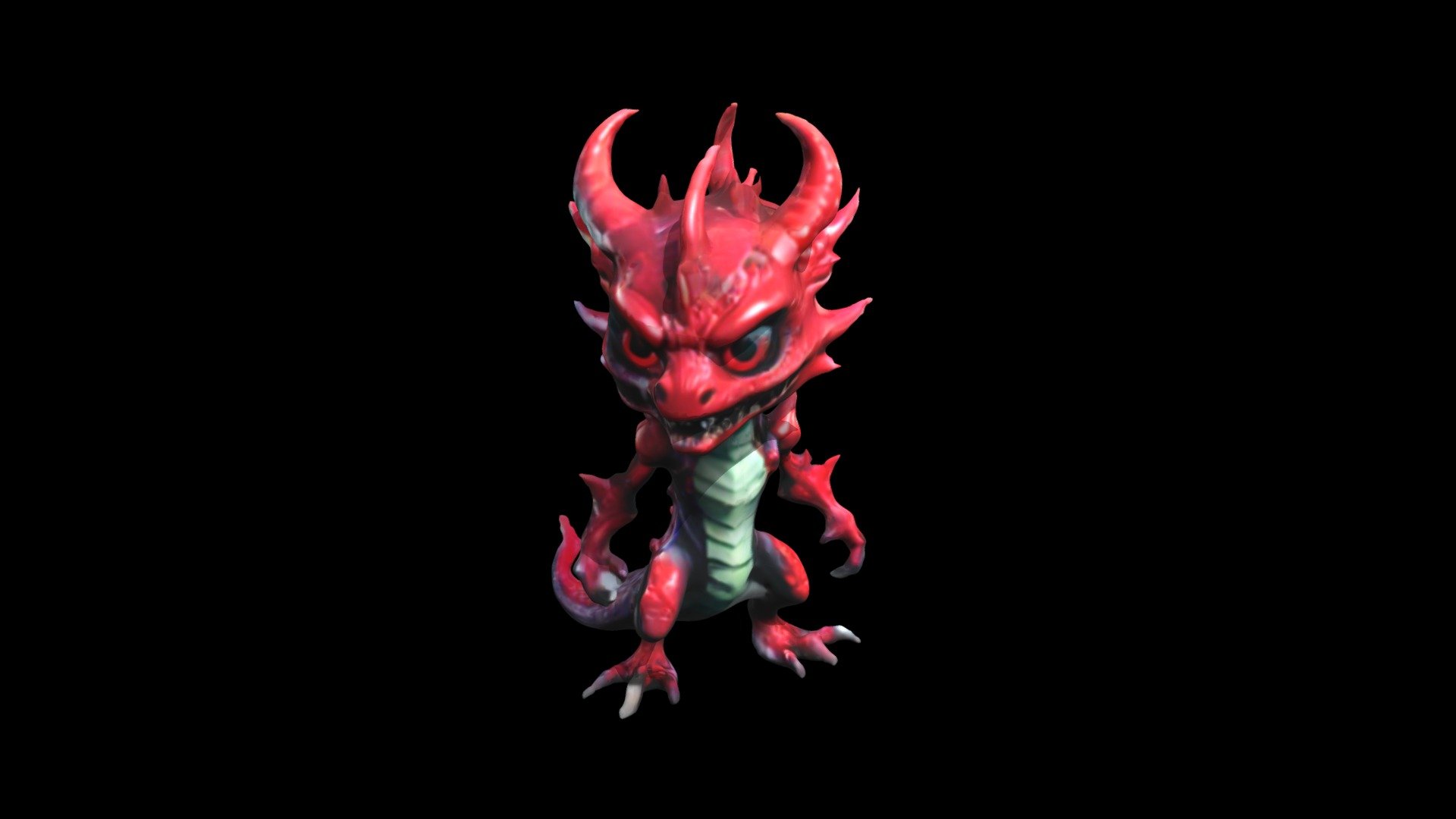 Red Devil Dragon - Download Free 3D model by klrxyz [8a1ed2b] - Sketchfab