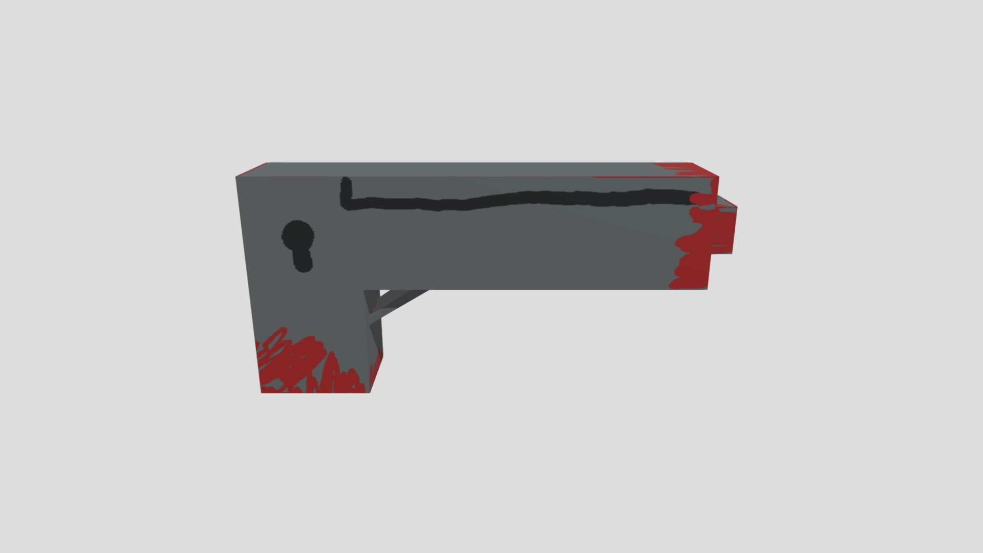 Bloody Gun - 3D model by WillowDWisp [8a20e1d] - Sketchfab