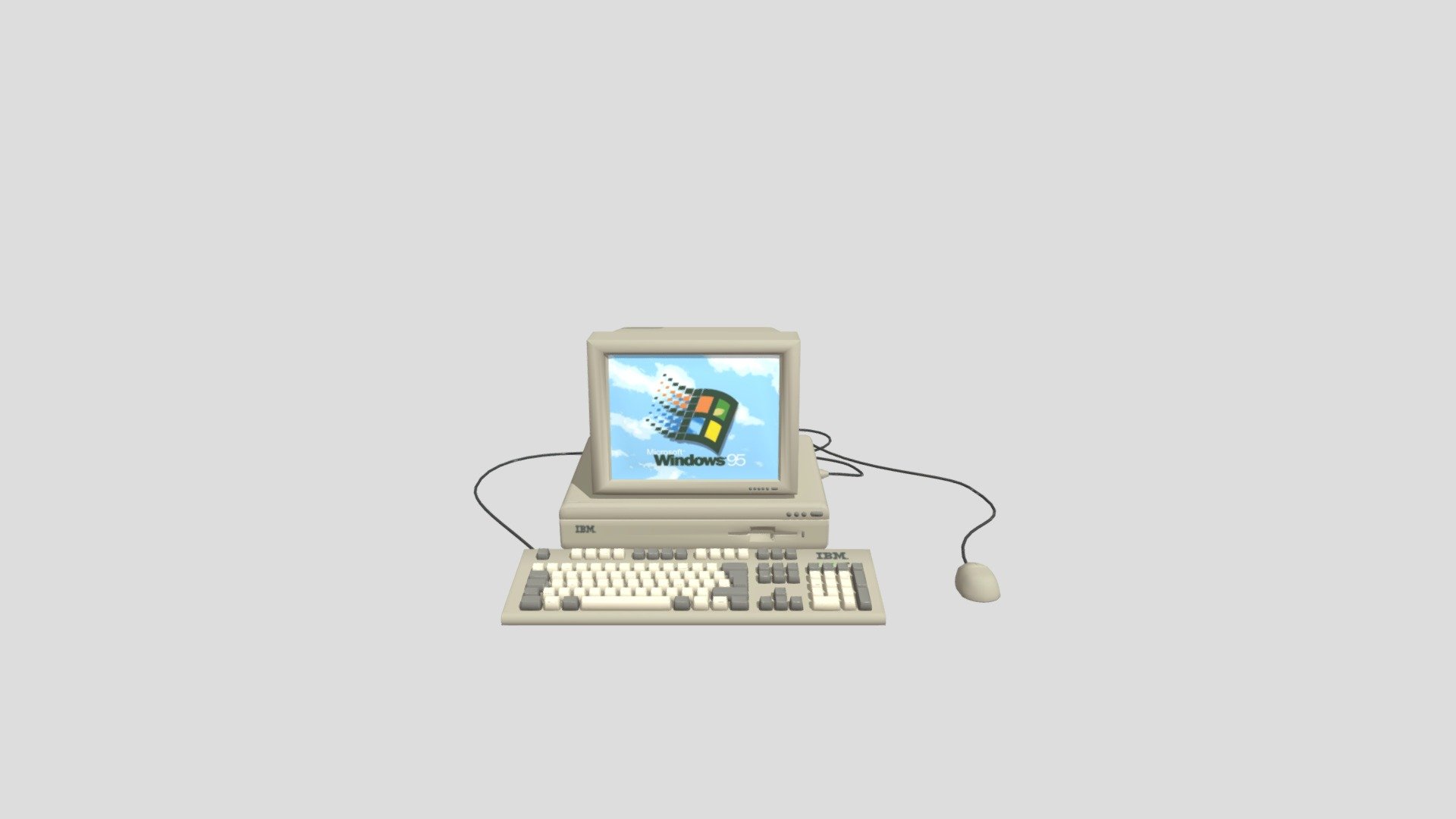 Windows 95 (IBM) No. 1 - 3D model by Windows Xp Pc (@Gray.com) [8a214af ...