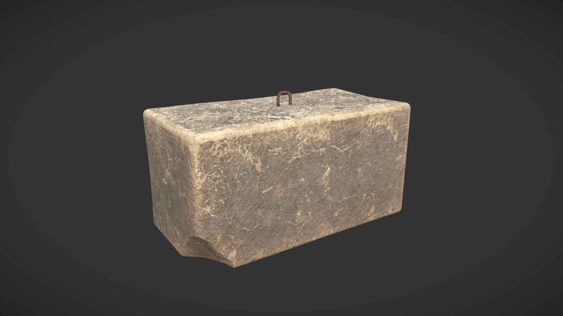 Concrete block 1x2x1 meters - Buy Royalty Free 3D model by Vertex ...