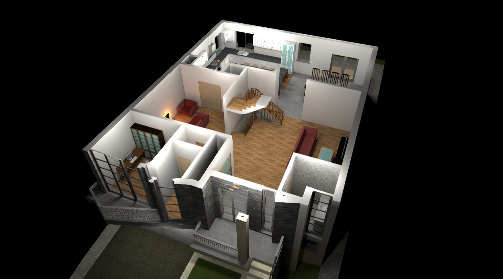 Rowntree ground floor - 3D model by Cadaxx Design (@cadaxx) [8a246f2 ...