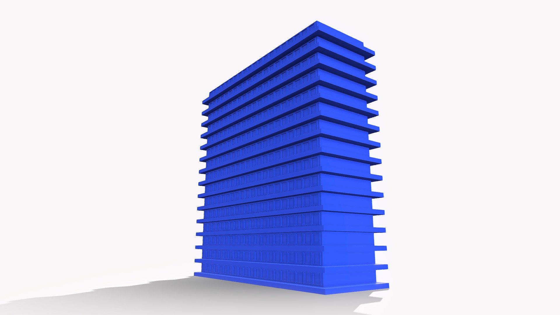 blue building - Download Free 3D model by Phongkot.Phongphakonsiri ...