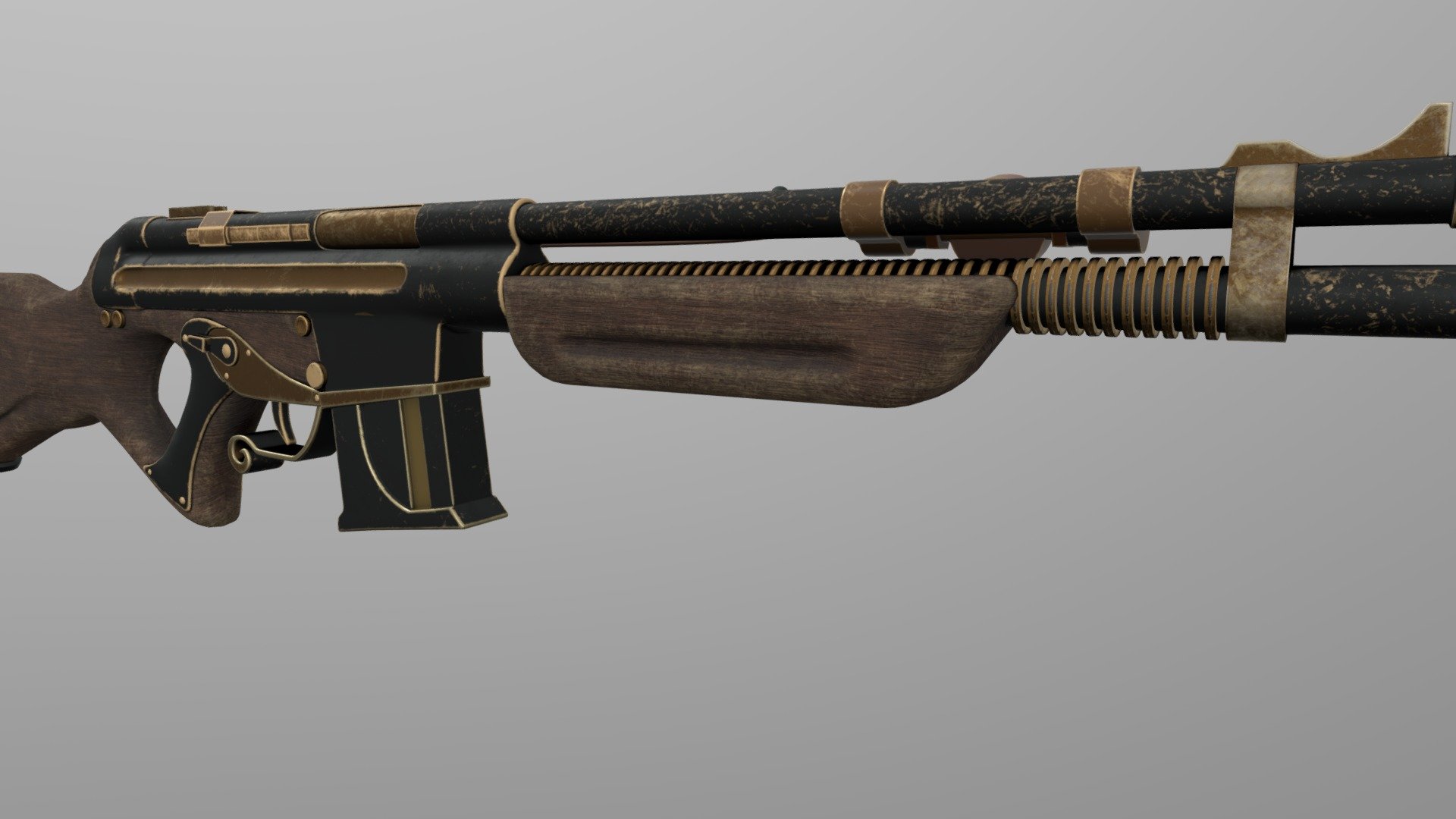 Steampunk G3 Rifle - 3D model by LykaiosWolf [8a2ac7f] - Sketchfab