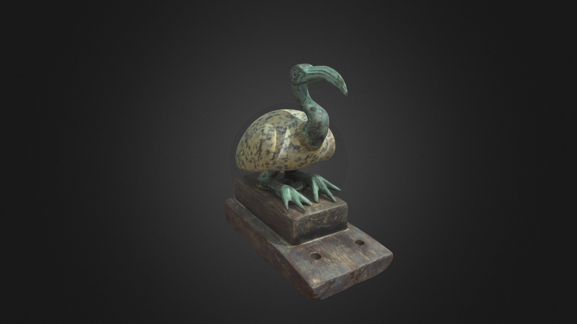 Bronze Ibis Statuette - 3D model by raffmacsusb [8a2b44a] - Sketchfab