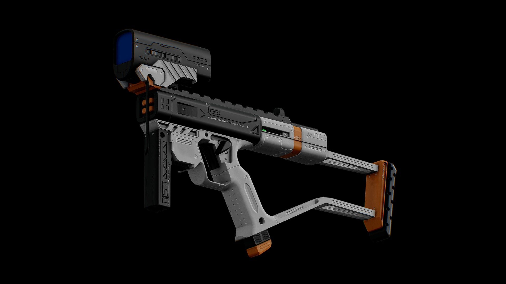 VECTOR-V1 AUTOMATIC ENERGY RIFLE - Download Free 3D model by ...