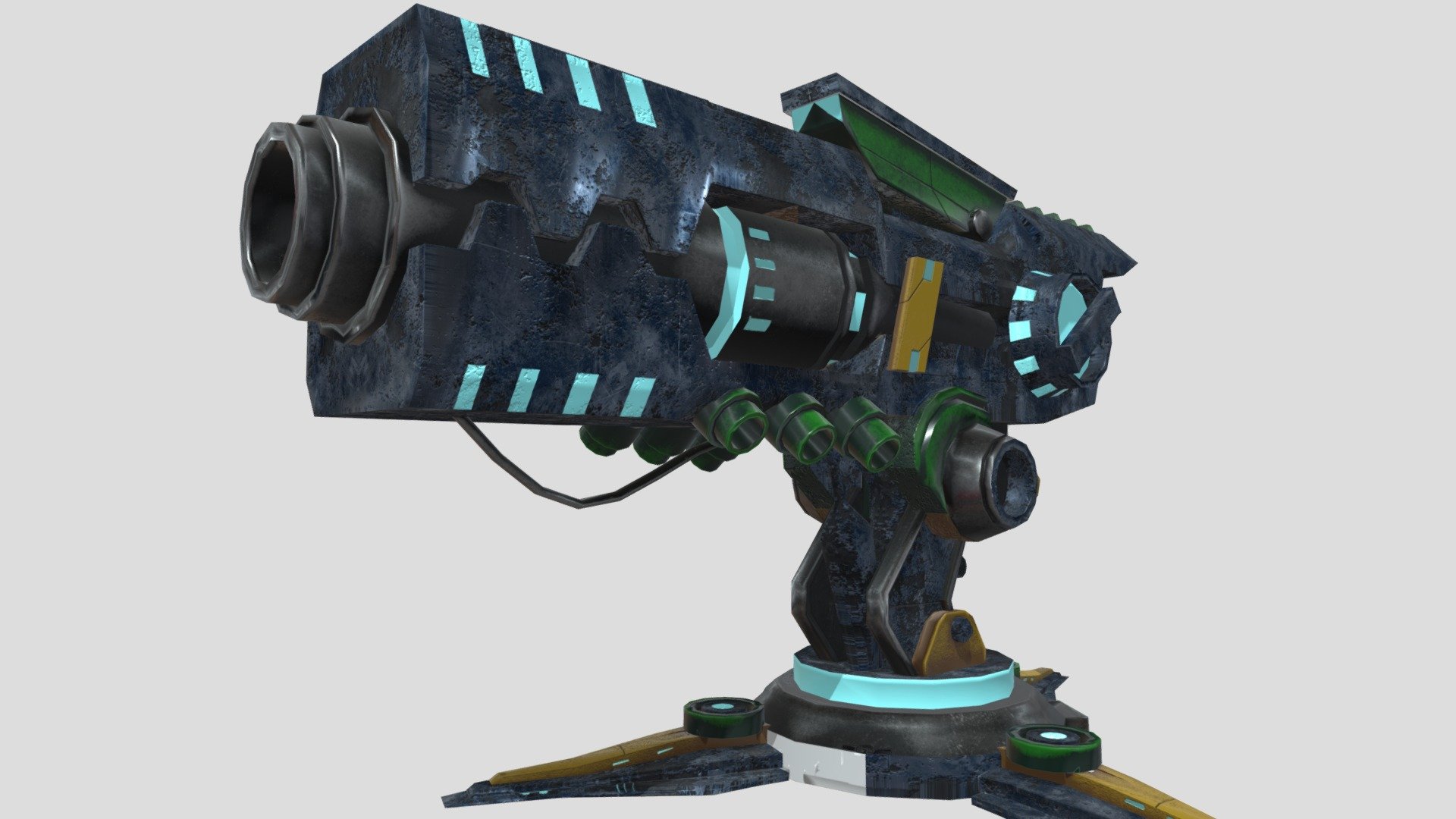 Laser gun - 3D model by Narutooo (@otto520) [8a3070f] - Sketchfab