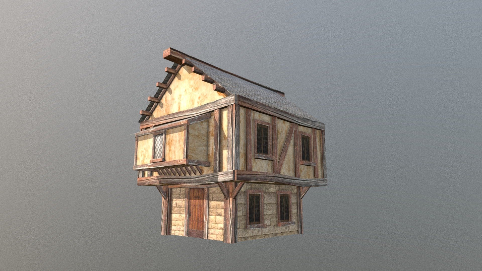 Medieval House - 3D model by AlienDev [8a31331] - Sketchfab