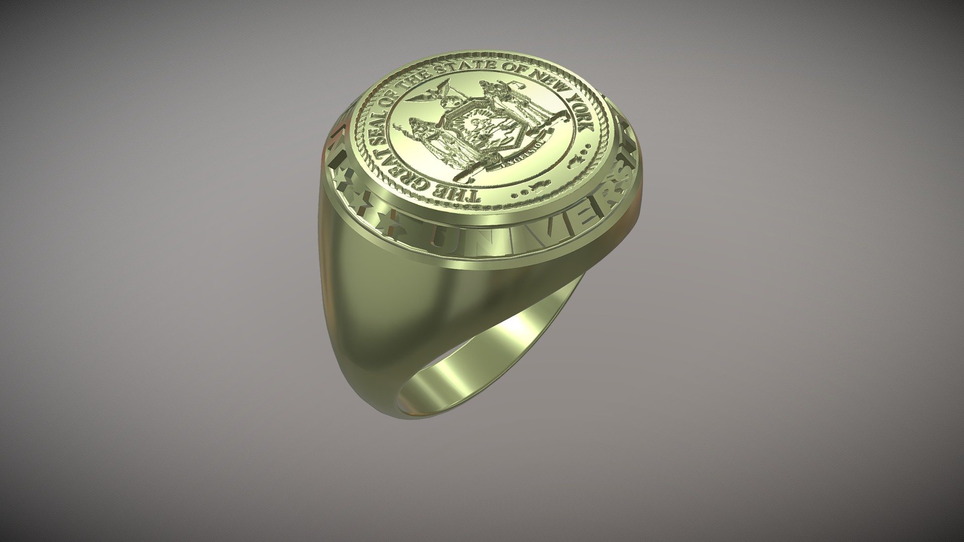 NYU-ring - Buy Royalty Free 3D model by KDesigns [8a31948] - Sketchfab ...
