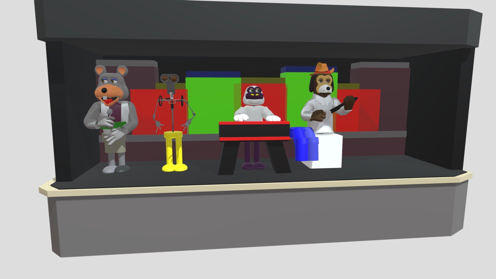 1 Stage chuck e cheese v1 - Download Free 3D model by red sonic ...