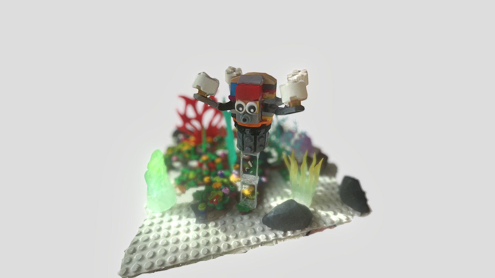 Octopod and the Great Barrier Reef - Download Free 3D model by Oscar ...