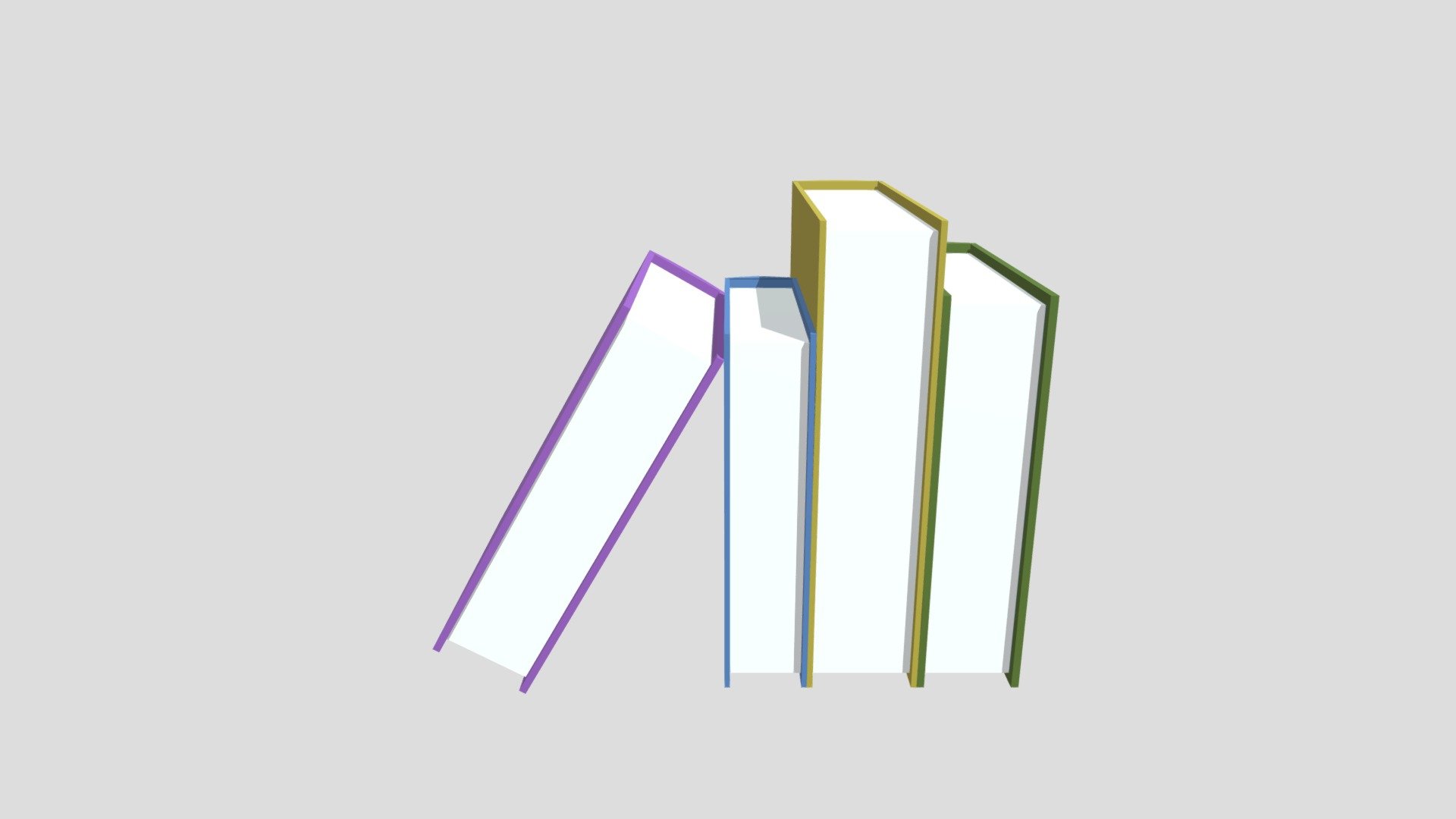 Low Poly Book Pile (2) - Download Free 3D model by itslerm [8a385cc ...