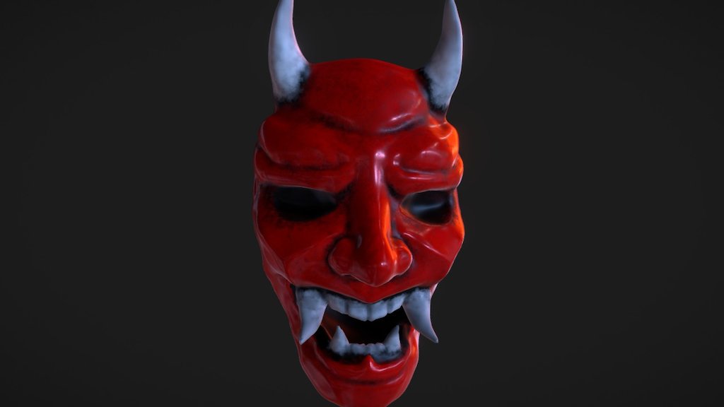 Oni Mask - Download Free 3D model by manul360 [8a391f7] - Sketchfab