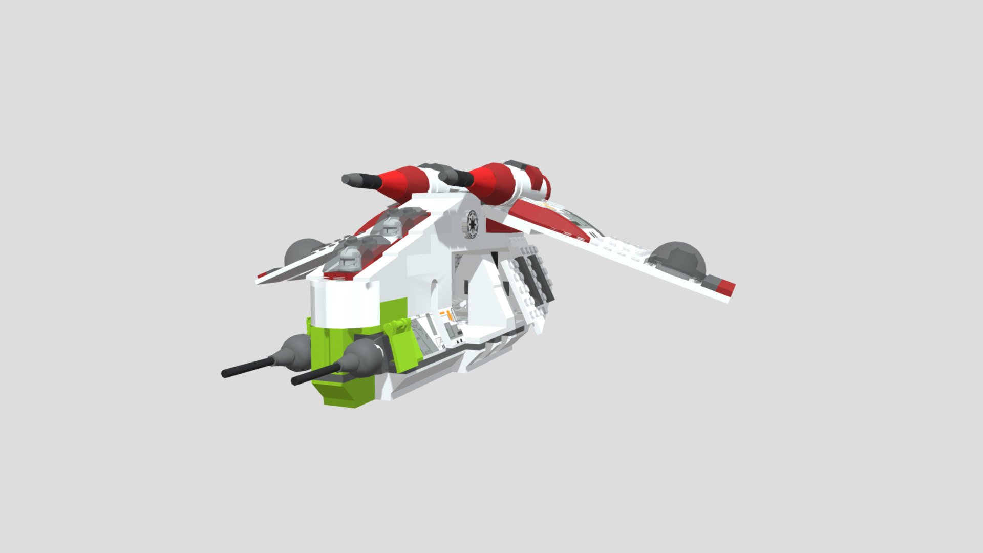 Lego Star Wars TCS: Republic Gunship - Download Free 3D model by ...