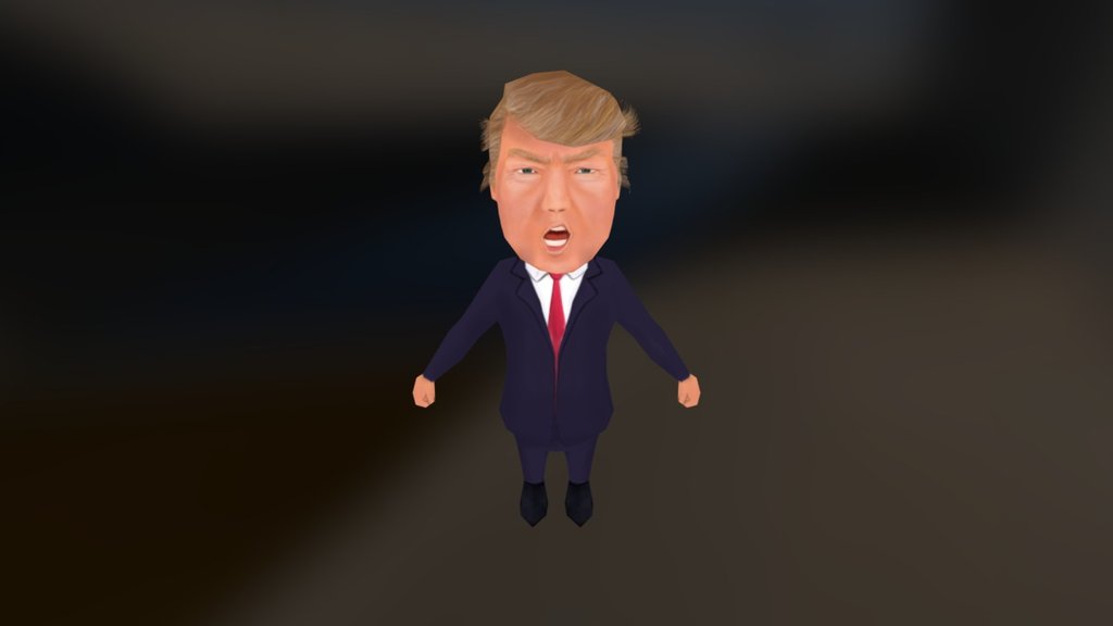 Trump Anger Expression - 3D model by somipuspwan.84 [8a398c5] - Sketchfab
