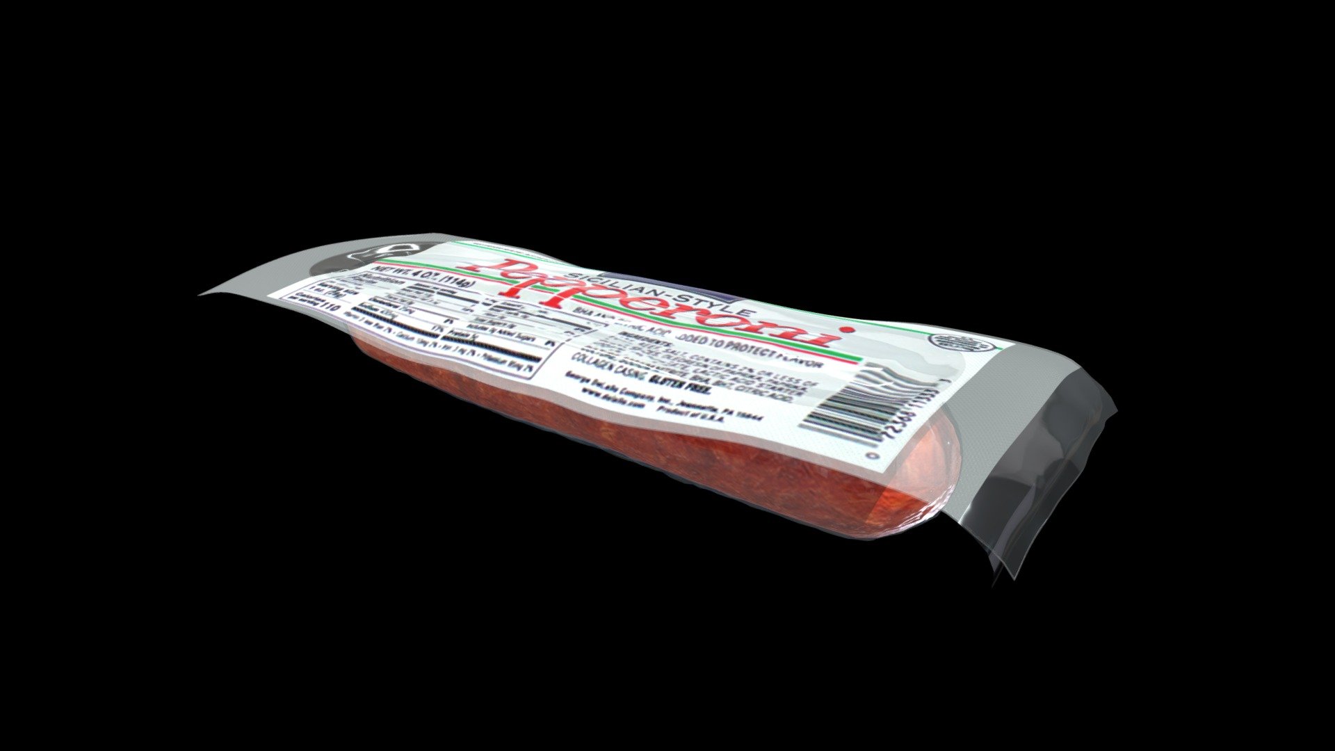 Pepperoni Snack Stick - Buy Royalty Free 3D model by Studio3dPackage ...