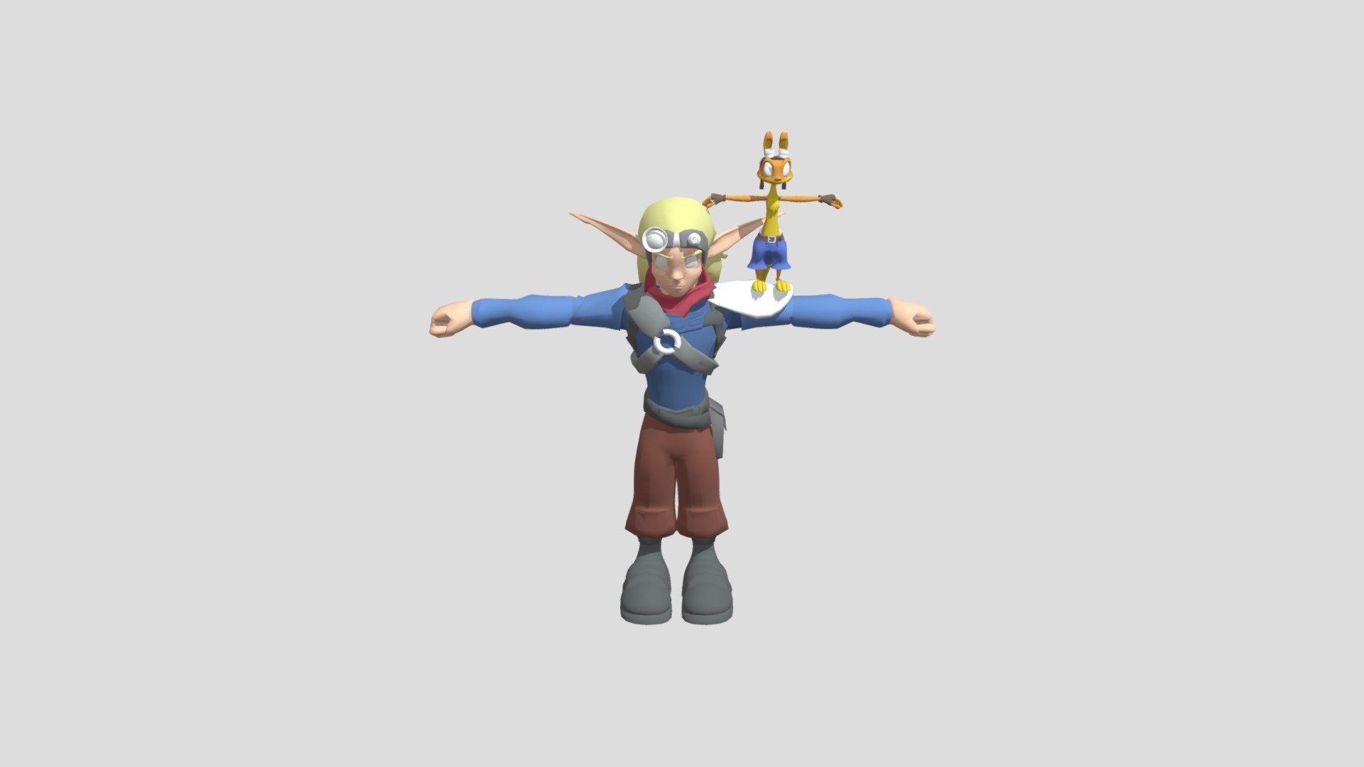 Jak and Daxter - Download Free 3D model by dj256 [8a3fde2] - Sketchfab