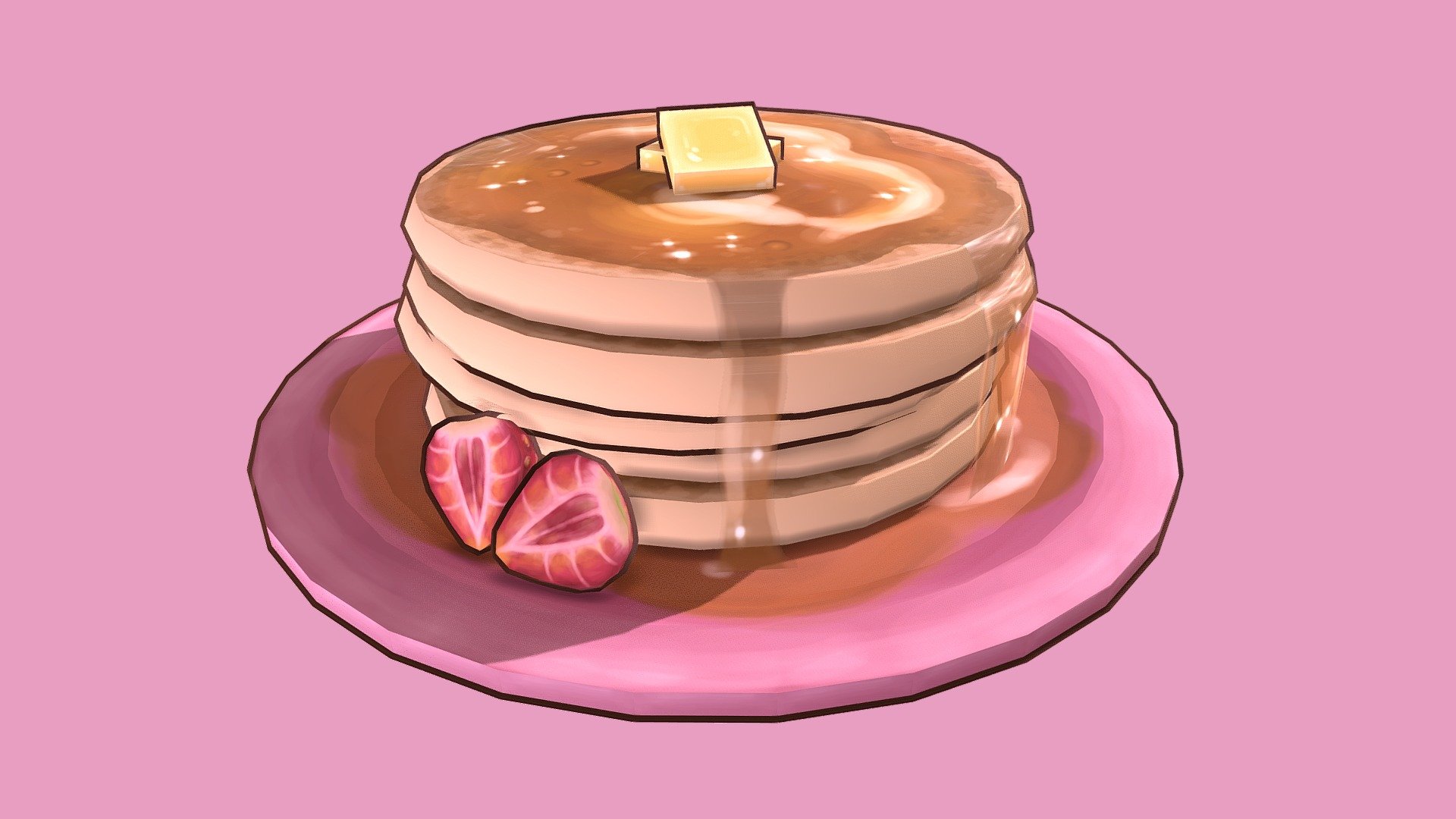 Pancakes - 3D model by Silverlace [8a41740] - Sketchfab