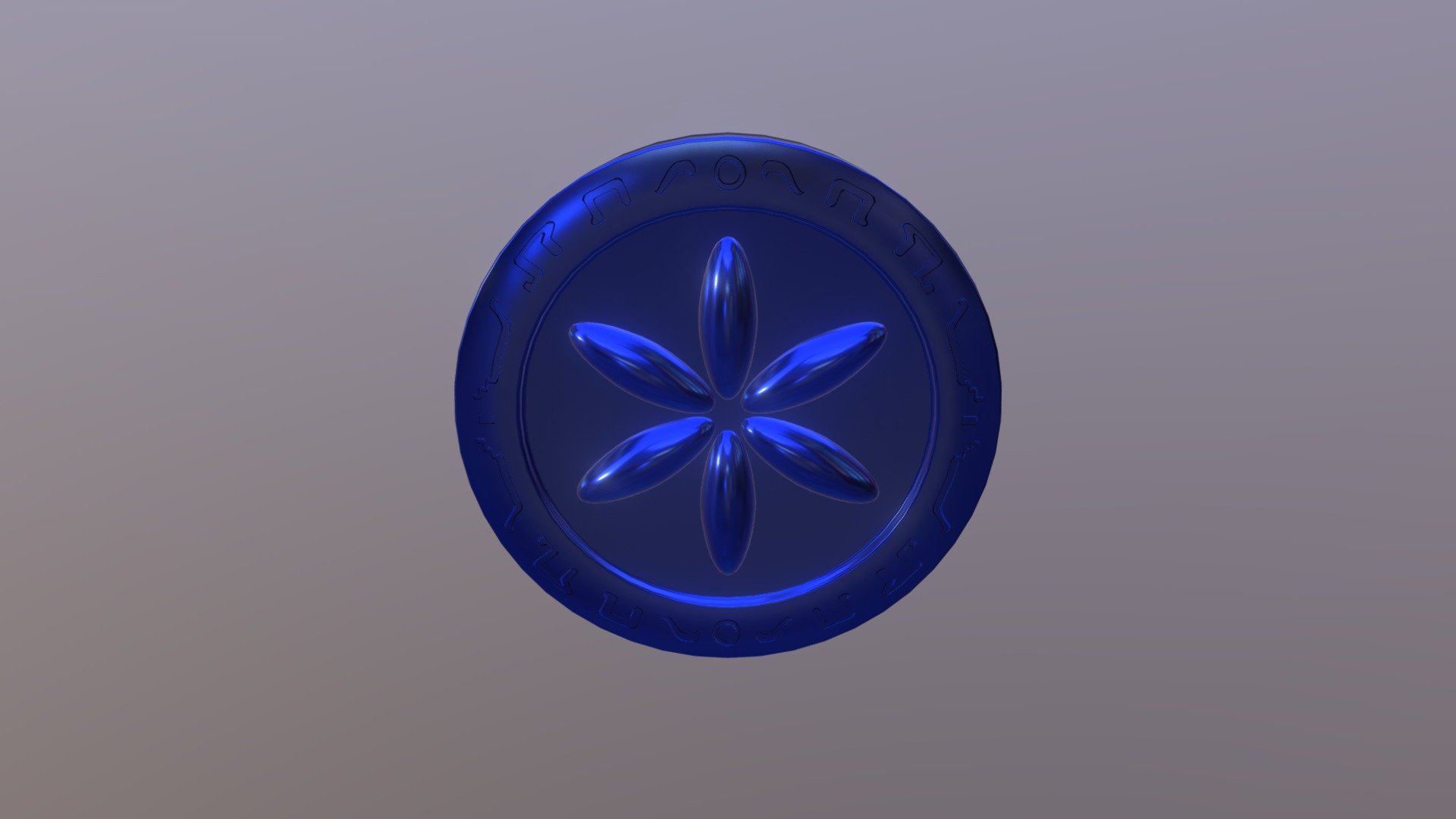 Legend of Zelda-OoT: Water Medallion - 3D model by DarkOdin ...