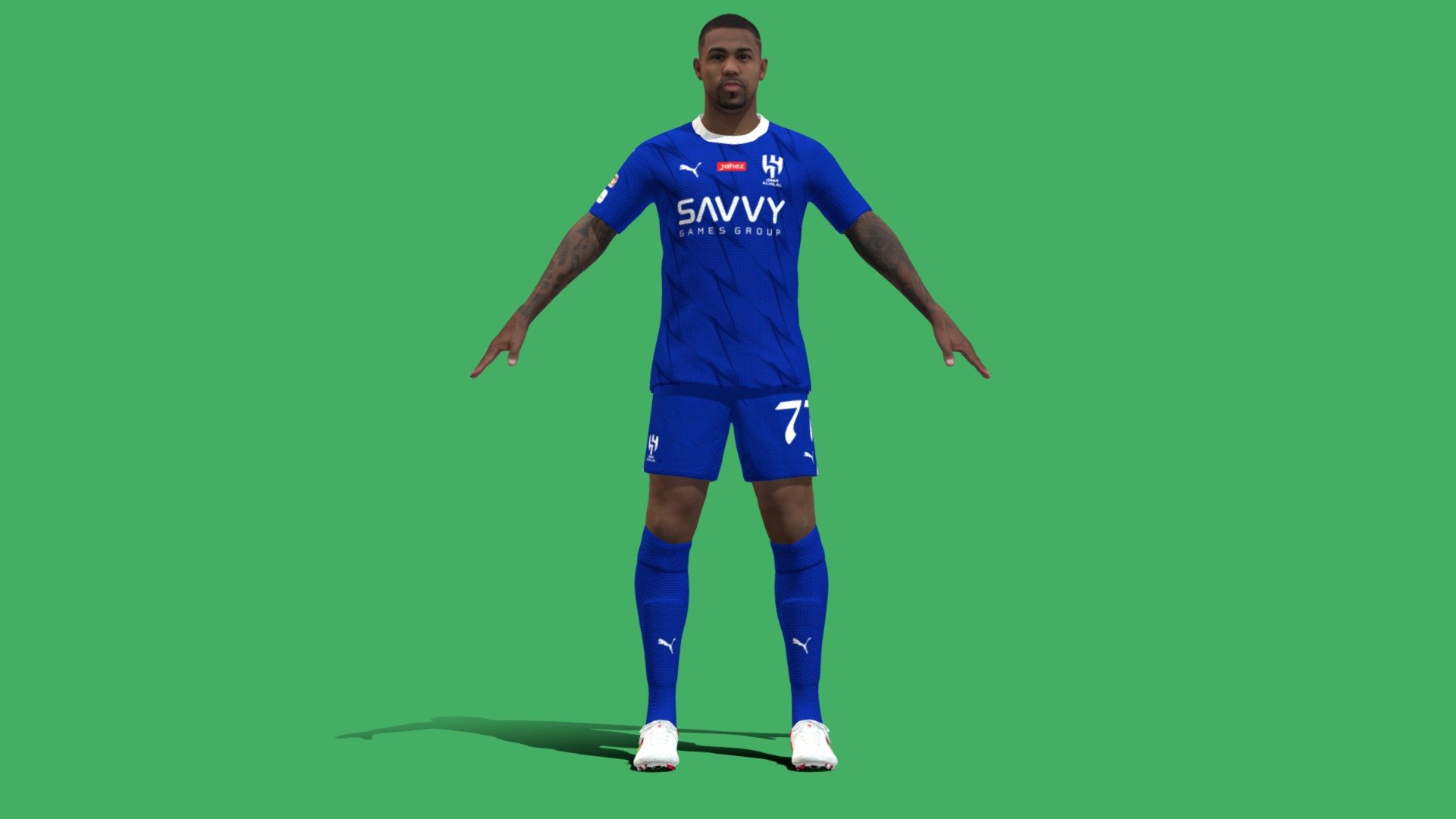 3D Rigged Malcom Al-Hilal 2024 - copy - 3D model by changjinew [8a455b0 ...