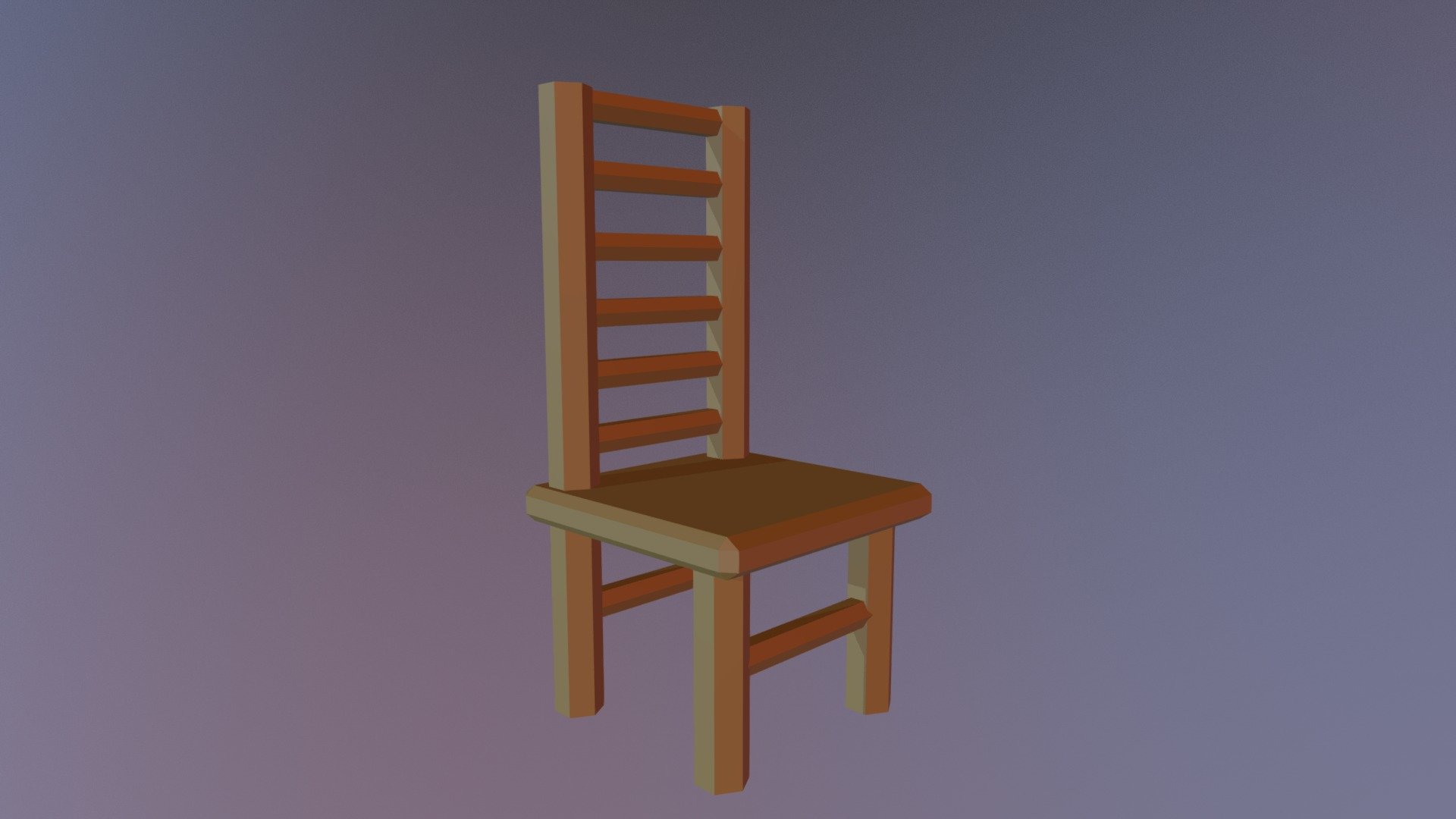 Wooden Chair - 3D model by jakemakesgames [8a4753c] - Sketchfab