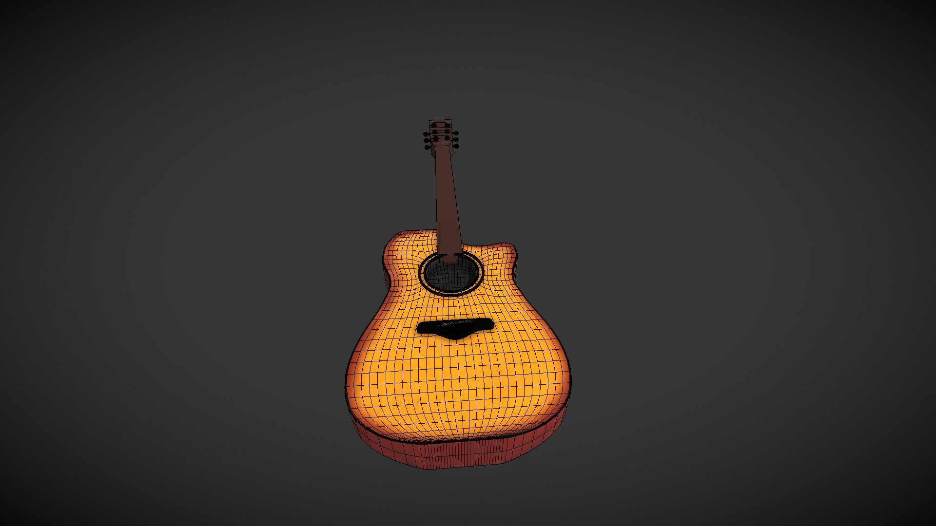 Simple Guitar - Download Free 3D model by zNight [8a49213] - Sketchfab
