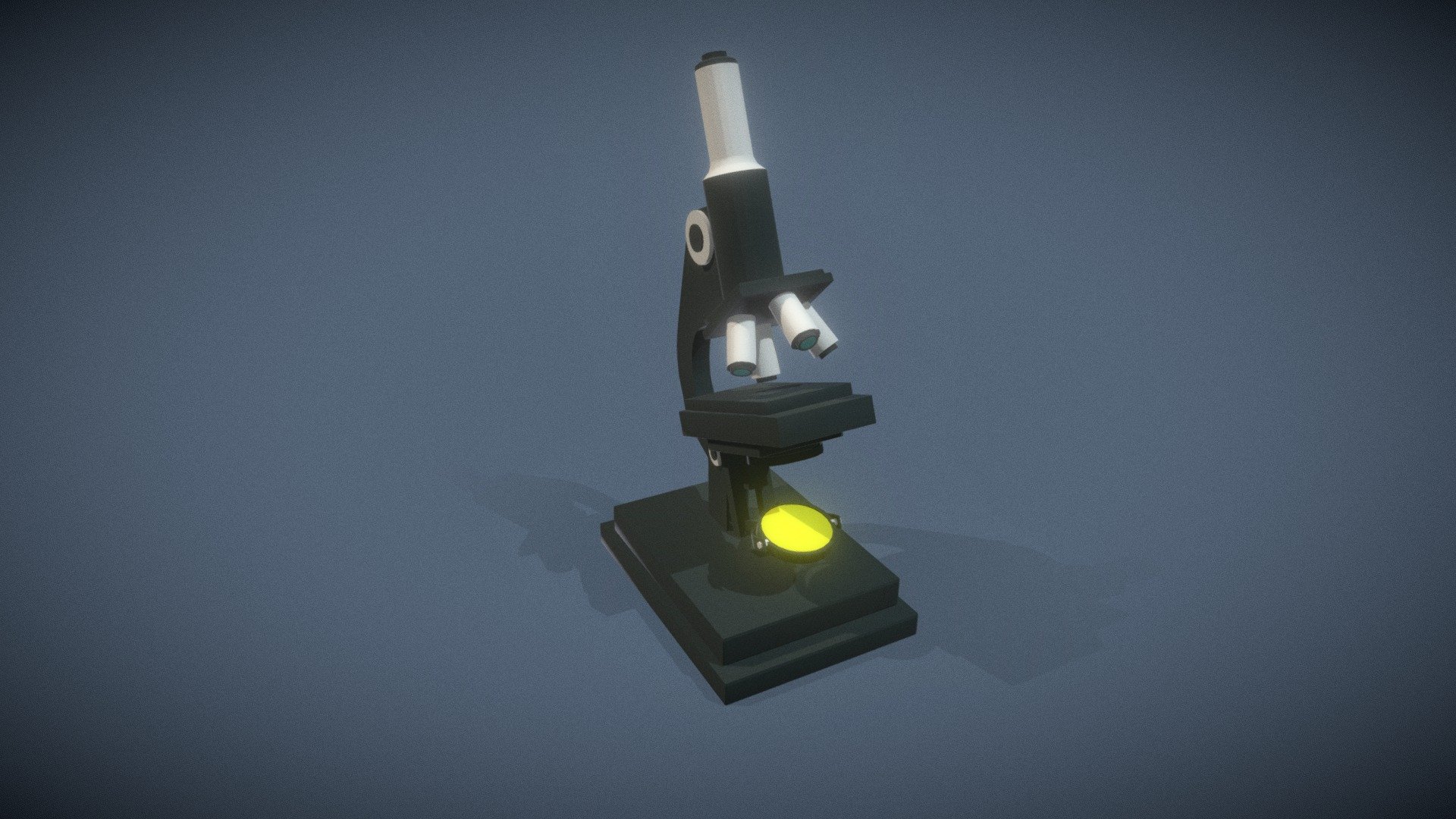 simple low poly microscope - Download Free 3D model by lupas (@ivan ...