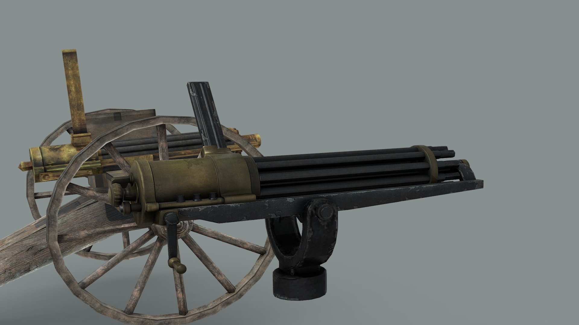 Jurassic: the Hunted Gatling Gun Prop/Viewmodel - Download Free 3D ...