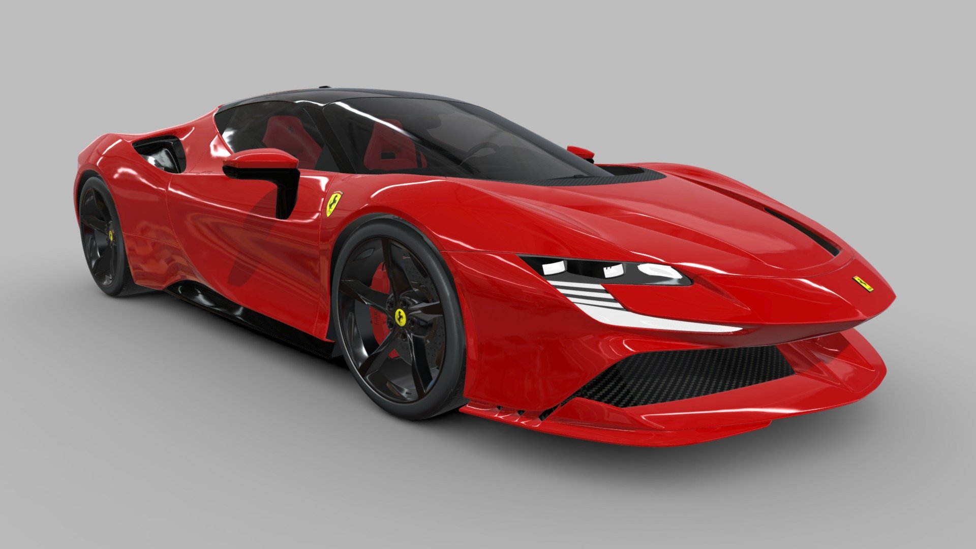 Ferrari SF90 - 3D model by sayedgamal655 [8a512e7] - Sketchfab
