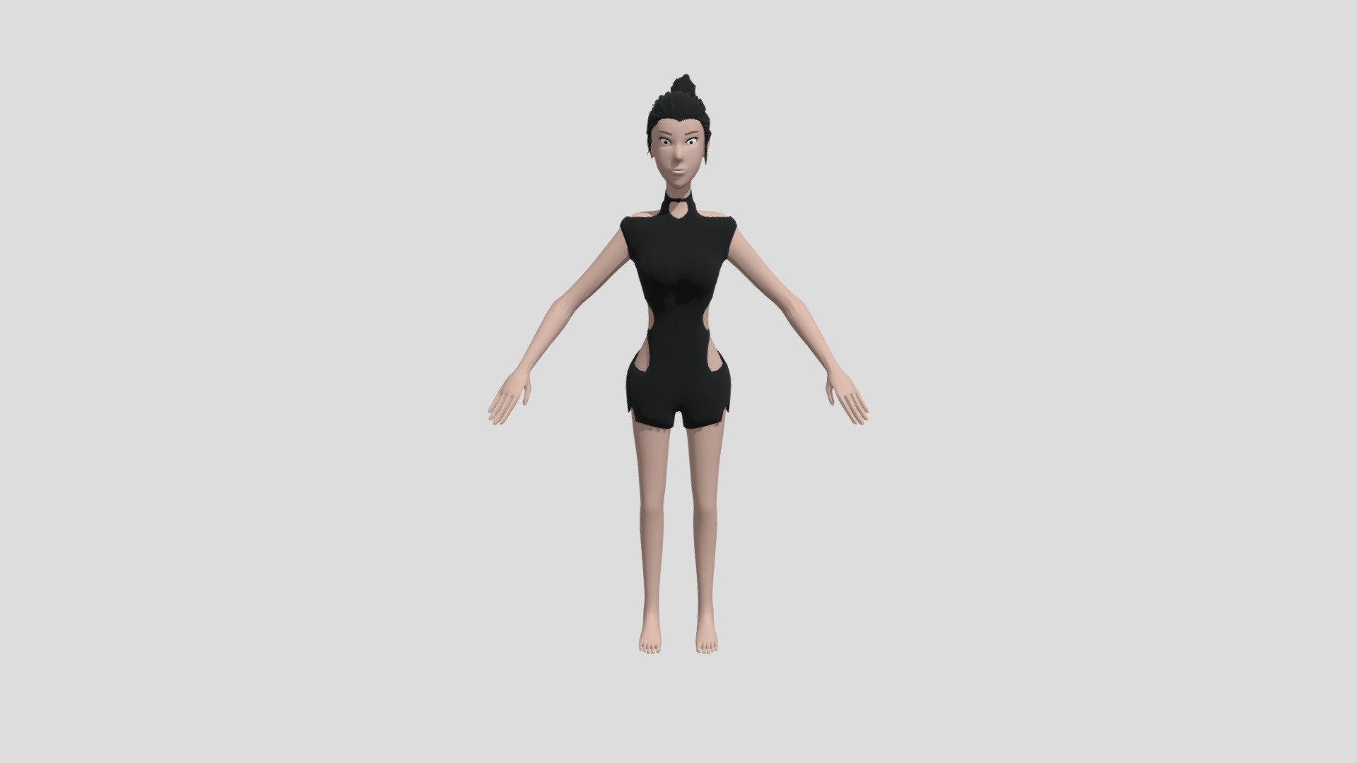 Fully Riggable Polymodled Female Character - Download Free 3D model by ...