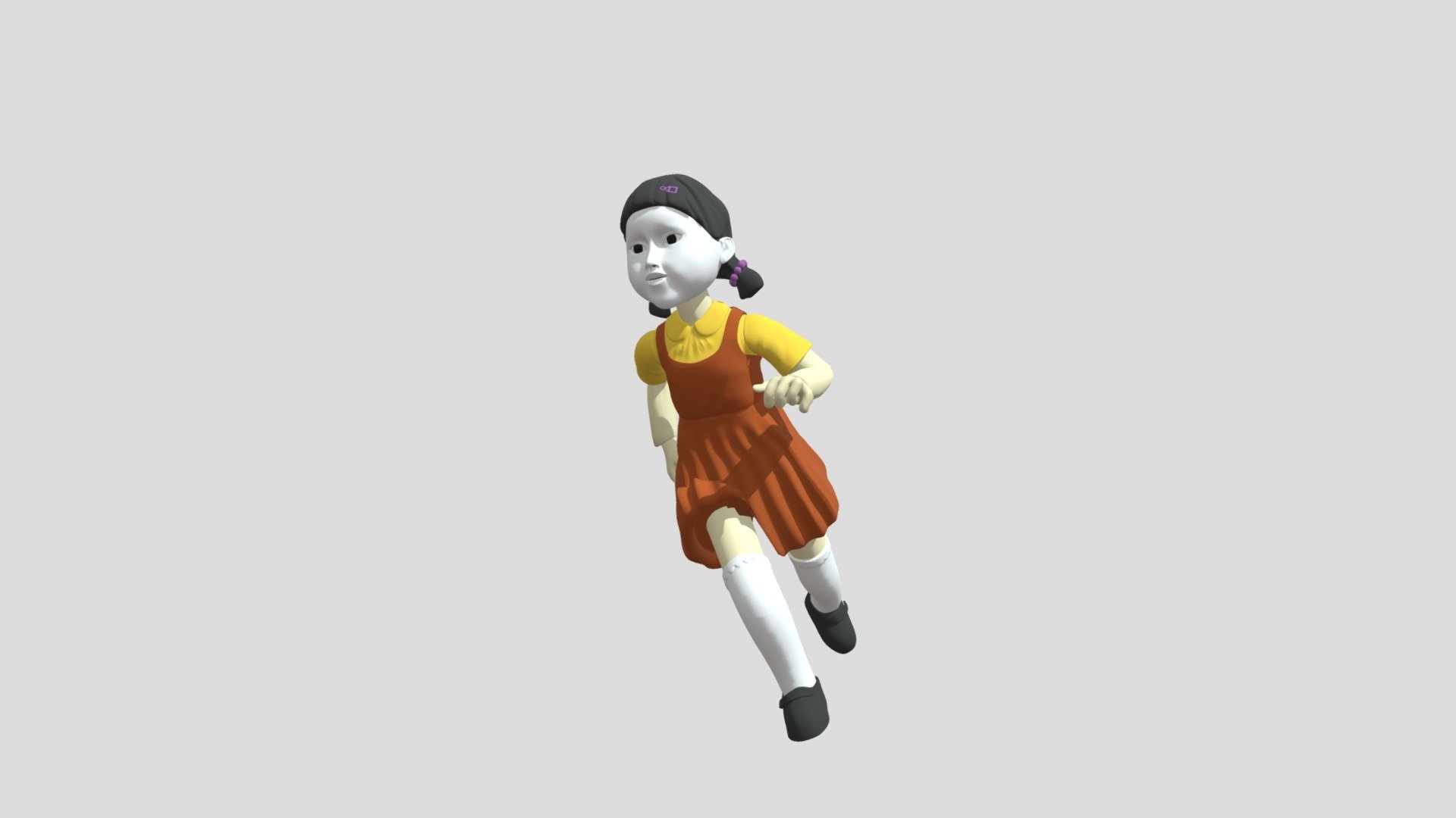 SQUID GAME DOLL Running Right Turn: ANIMATED - 3D model by Neelam Devi ...