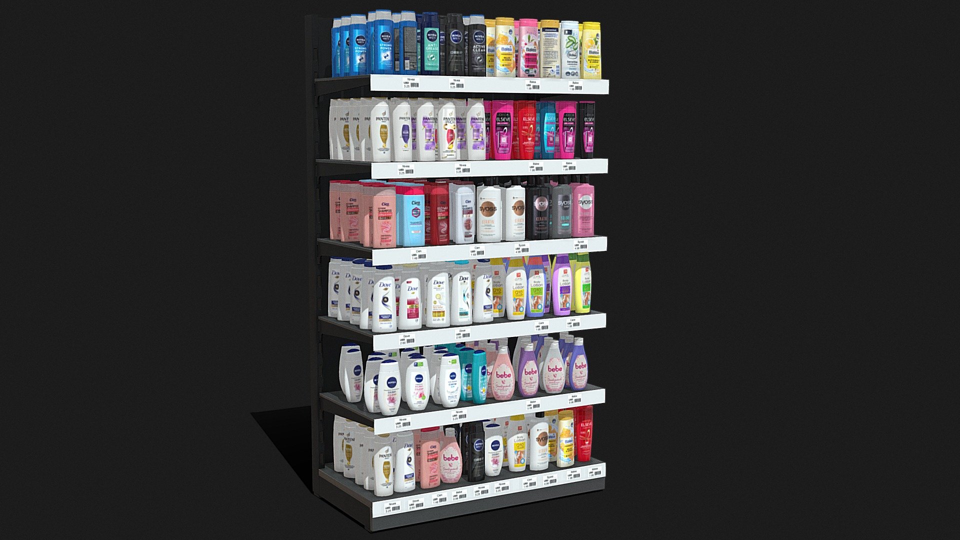 Shampoo Shelves - Buy Royalty Free 3D model by sviridov_design [8a52770 ...