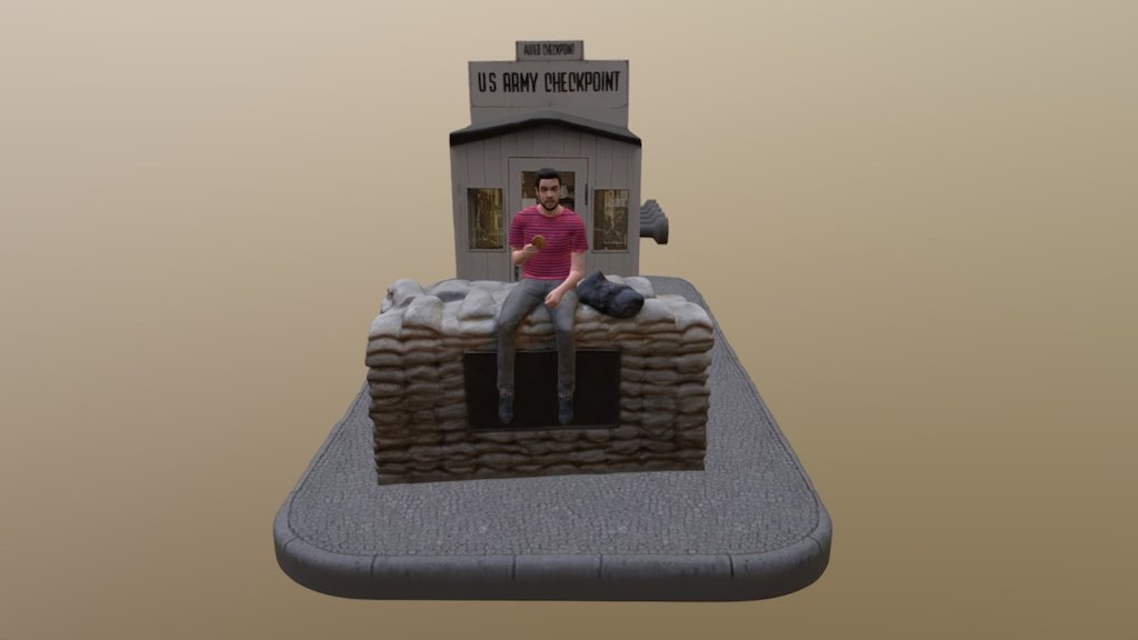 Checkpoint Charlie - 3D model by Holocreators (@swann.rack) [8a54b44 ...