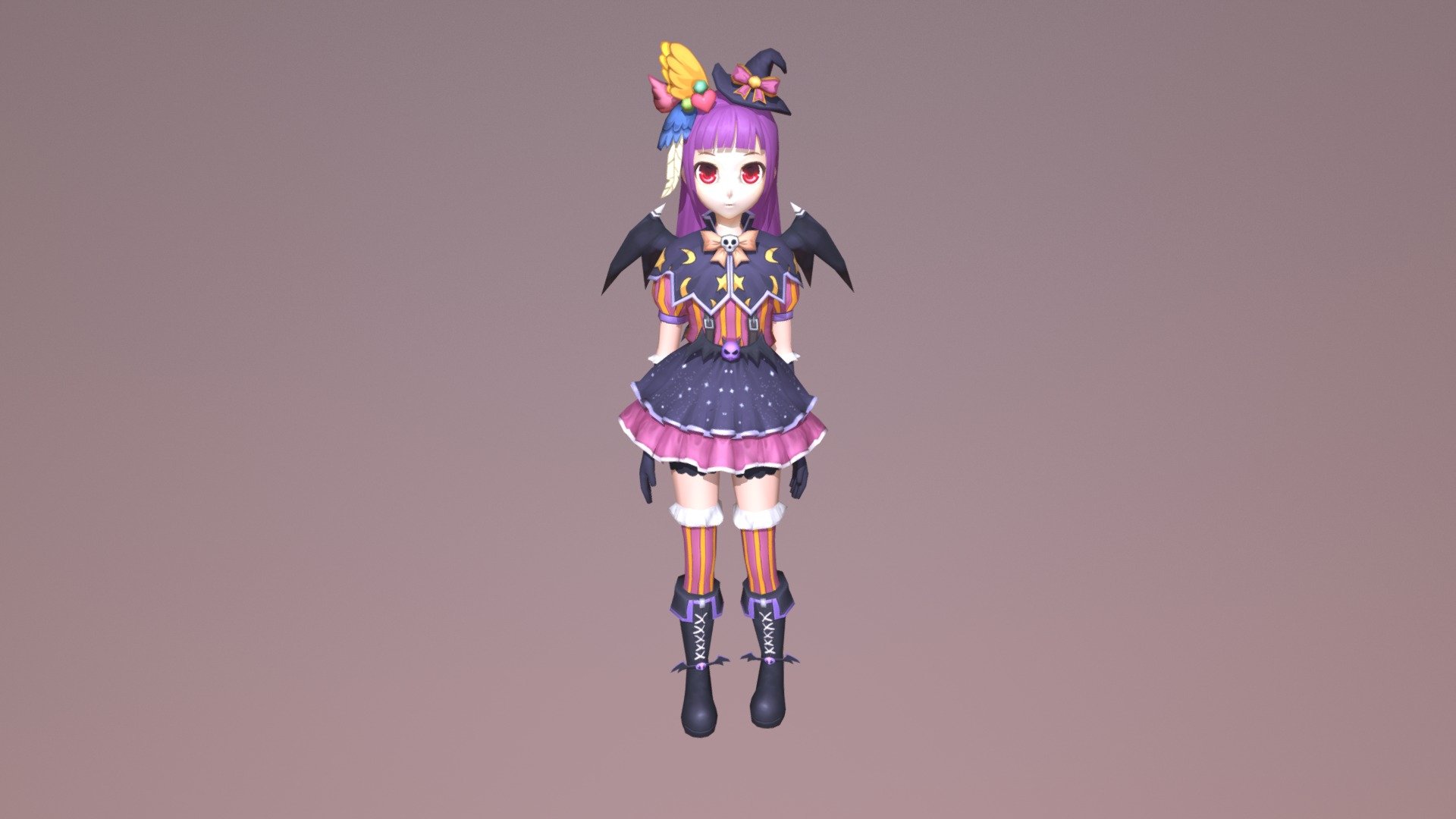 Halloween Girl - 3D model by special [8a54e91] - Sketchfab
