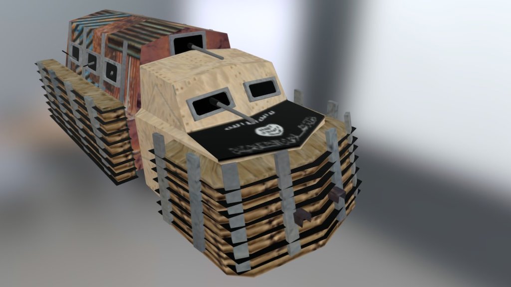 ISIS Truck - 3D model by RaptorBlack3012 [8a565b3] - Sketchfab