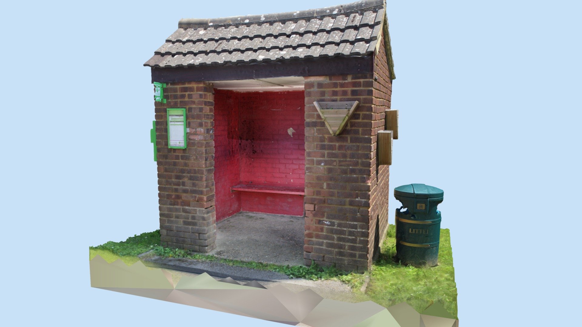 Upper Sundon Bus Stop - Download Free 3D model by Bob Currie ...