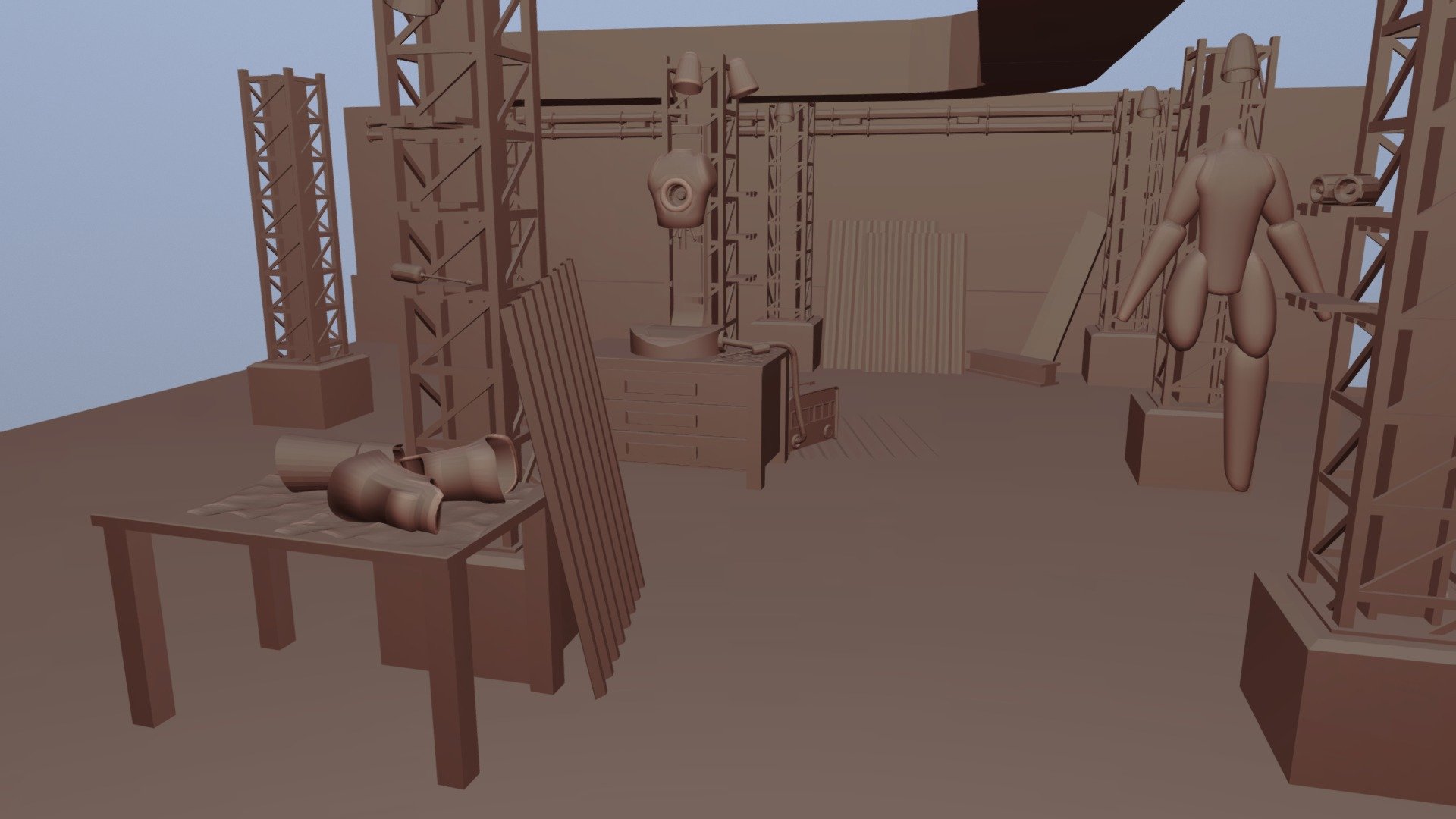 Warehouse Scene - 3D model by Michael2839 [8a5fc2c] - Sketchfab