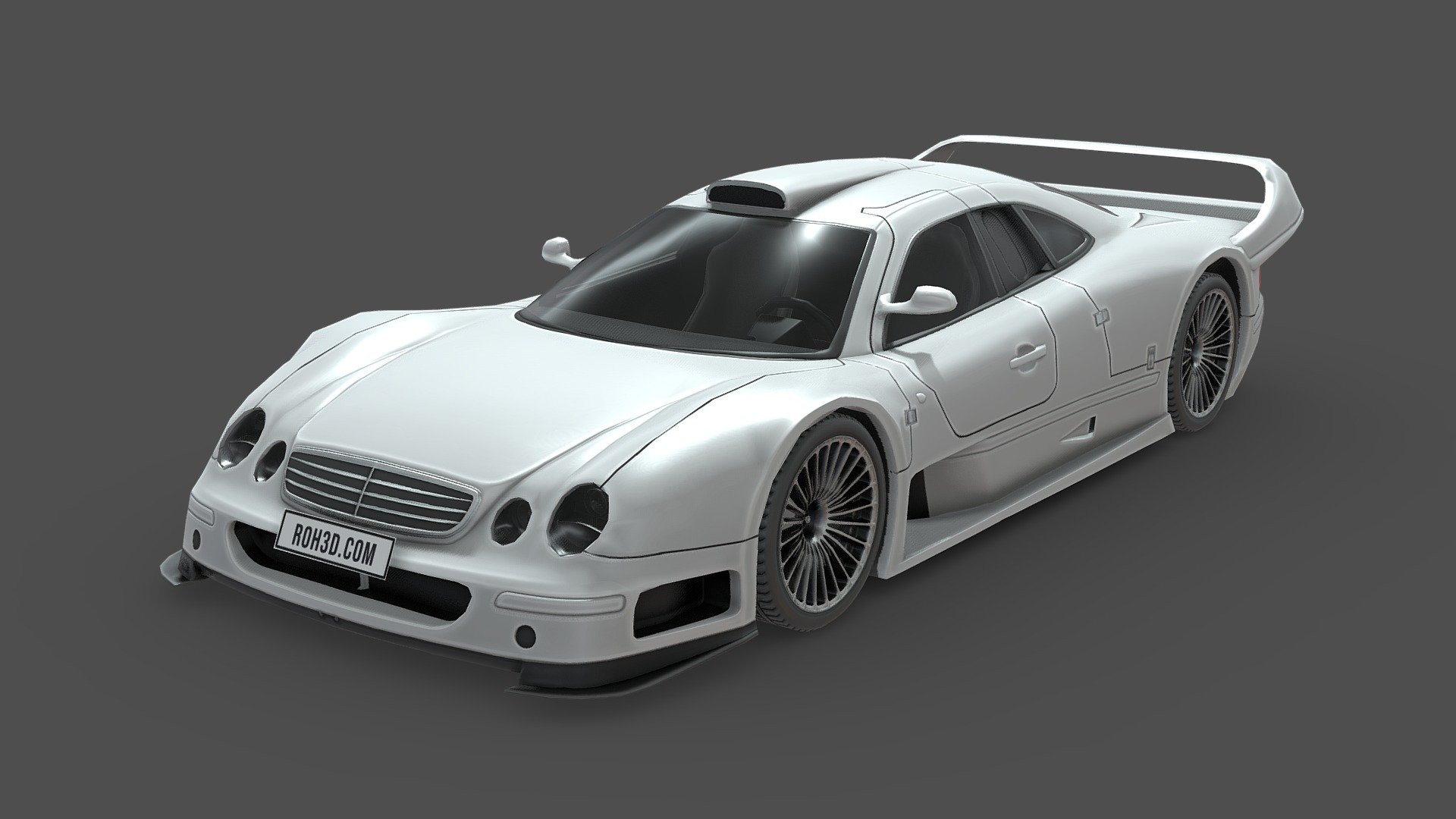 Mercedes-Benz CLK-class GTR AMG 1999 - Buy Royalty Free 3D model by ...