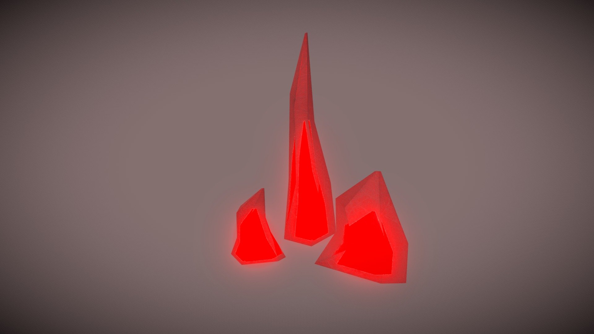 Red Crystals - Download Free 3D model by joseph.casey97 [8a624cd ...