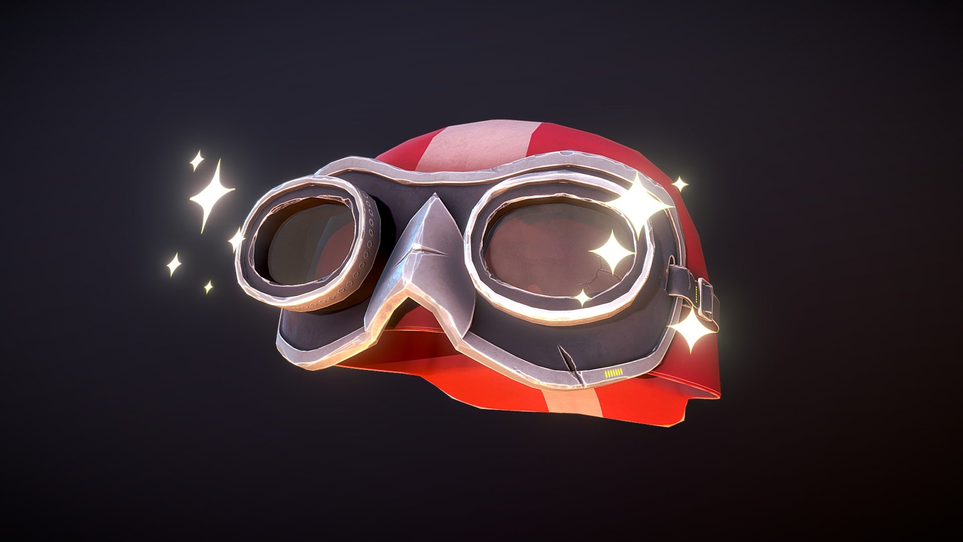 Goggles Hat - Download Free 3D model by MagicBean _神奇豆豆 (@magic_bean ...