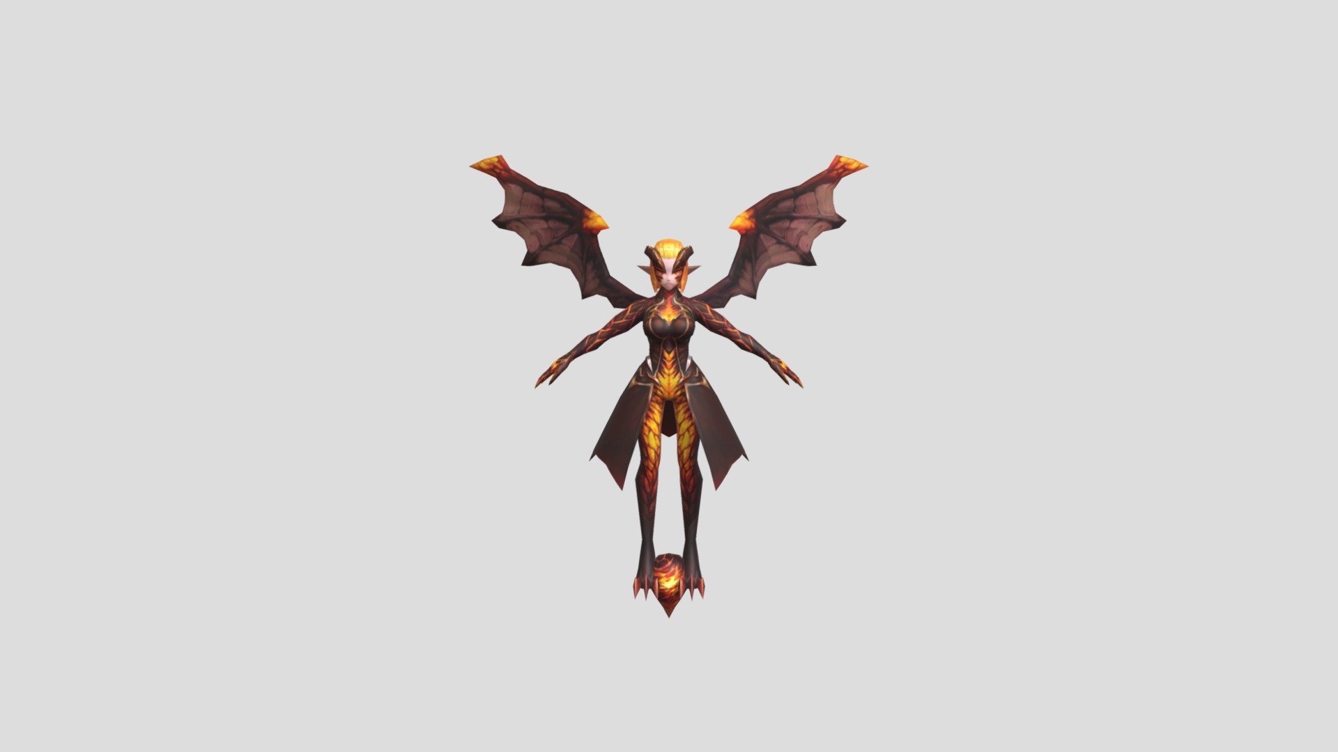 Monster_Draconian_Mage_Mesh King's raid - Download Free 3D model by ...