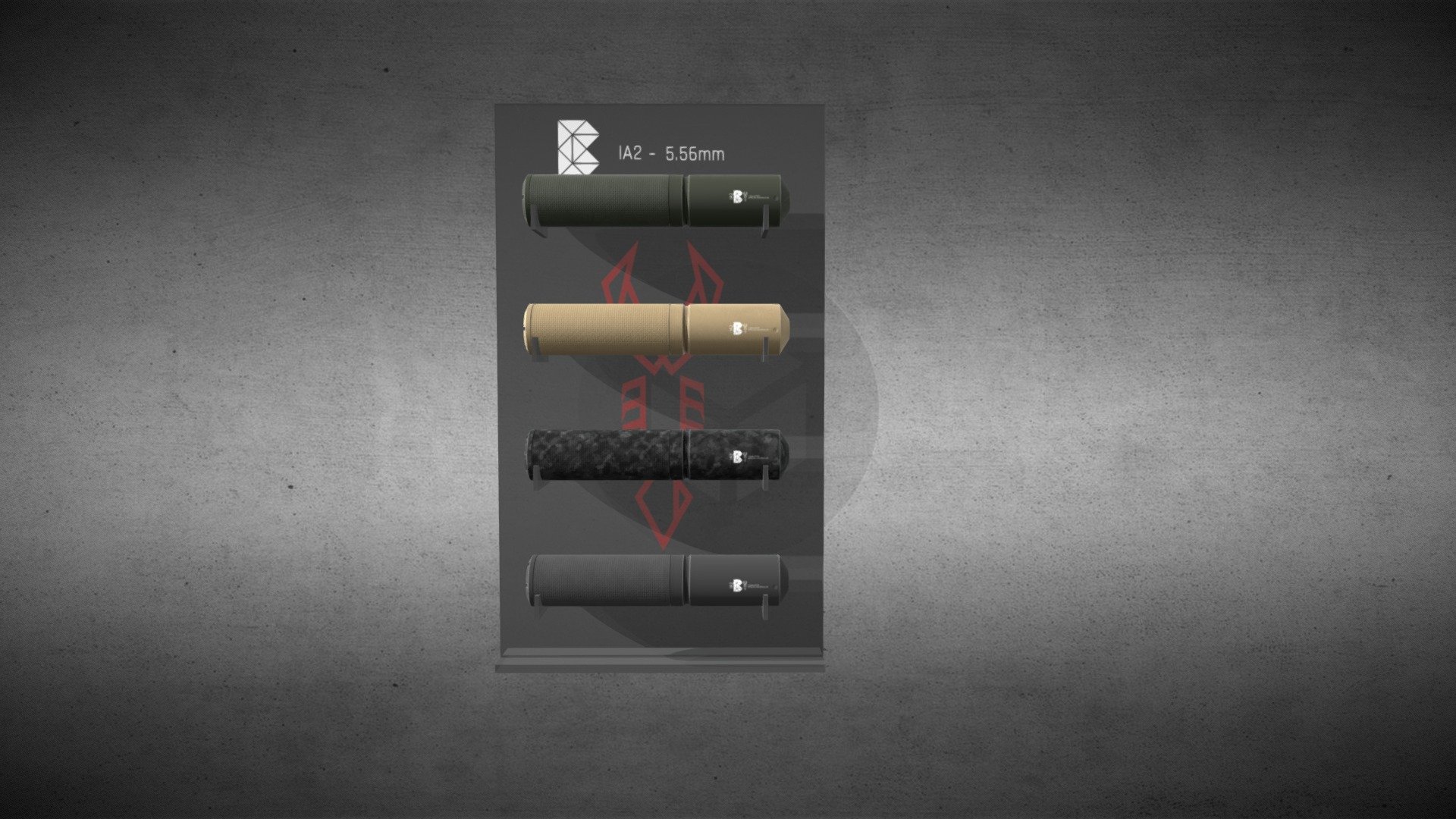 Supressor 5.56mm IA2 (colors) - Download Free 3D model by King ...